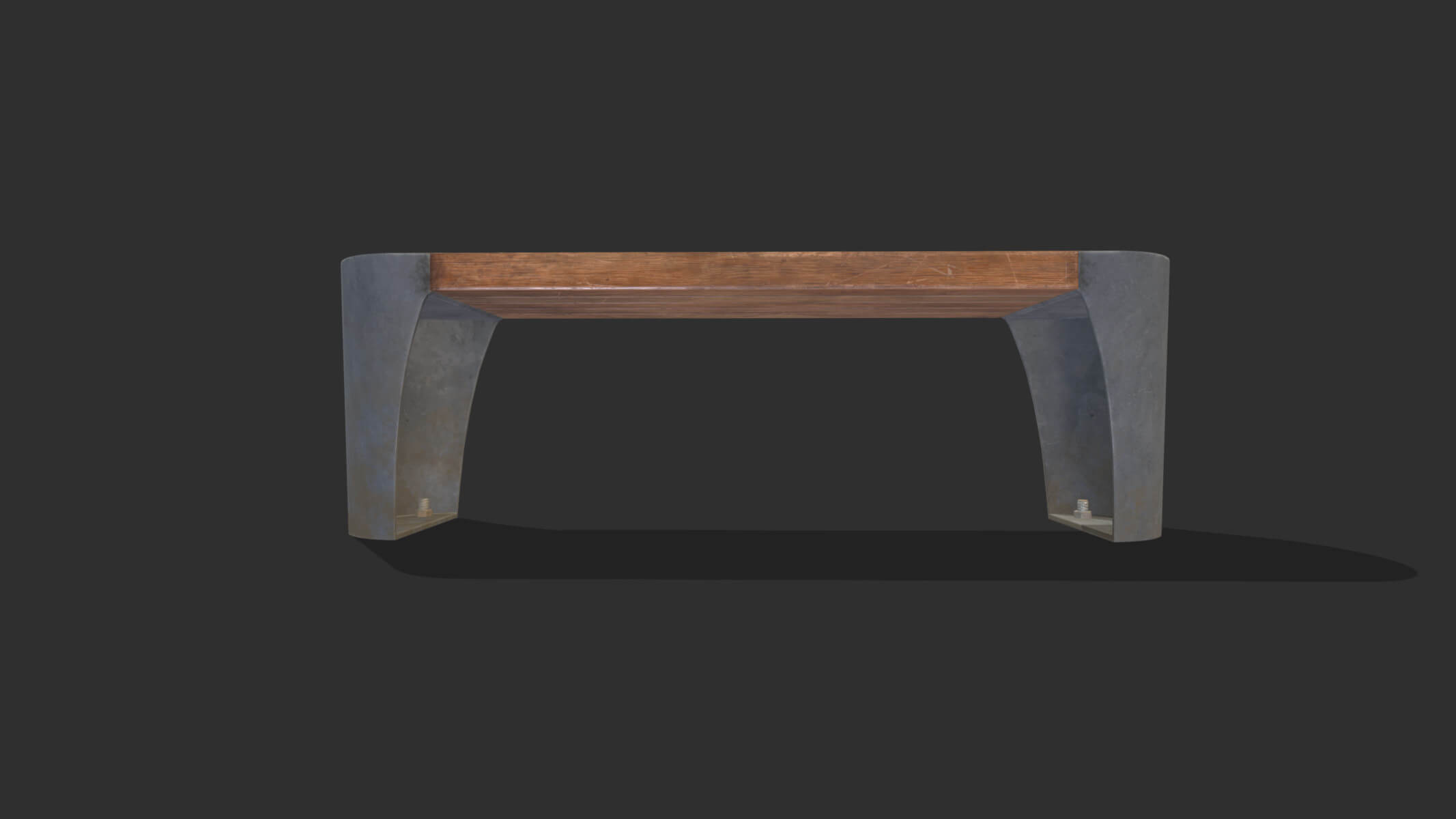 Bench 05 Low Poly - 3D Model by frezzy
