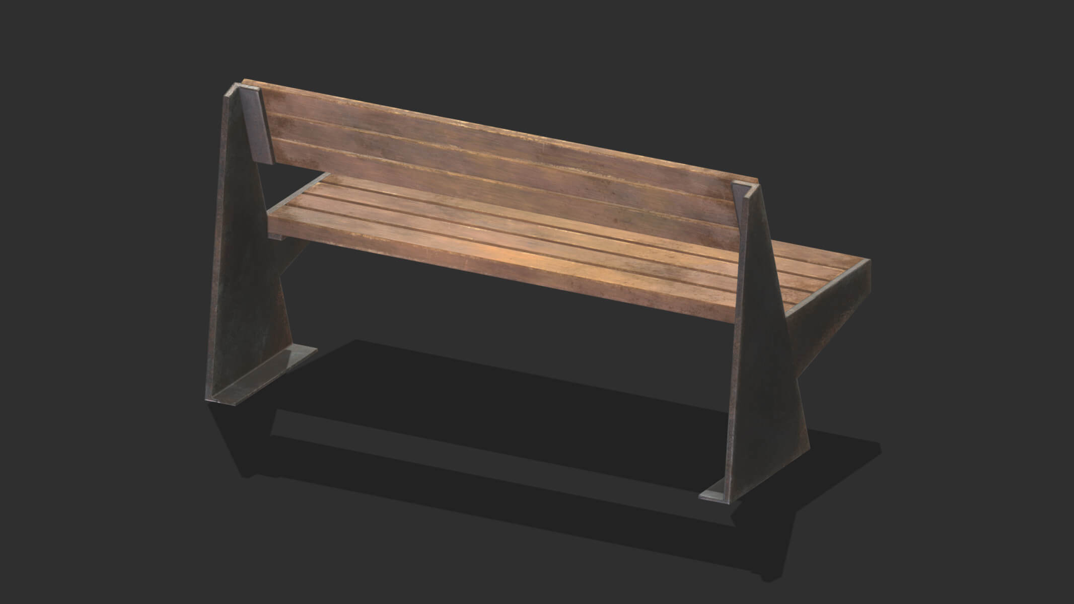 Bench 06 Low Poly - 3D Model by frezzy