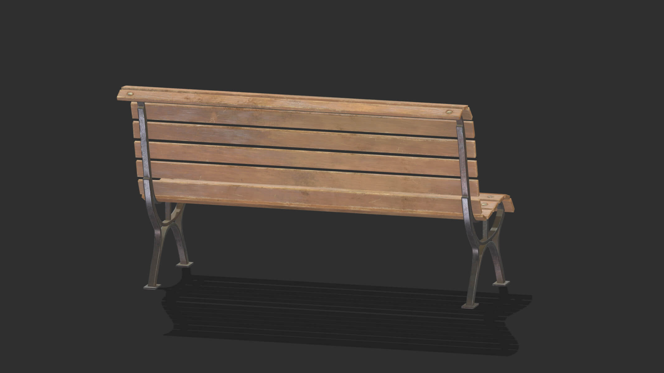 Bench 08 Low Poly - 3D Model by frezzy