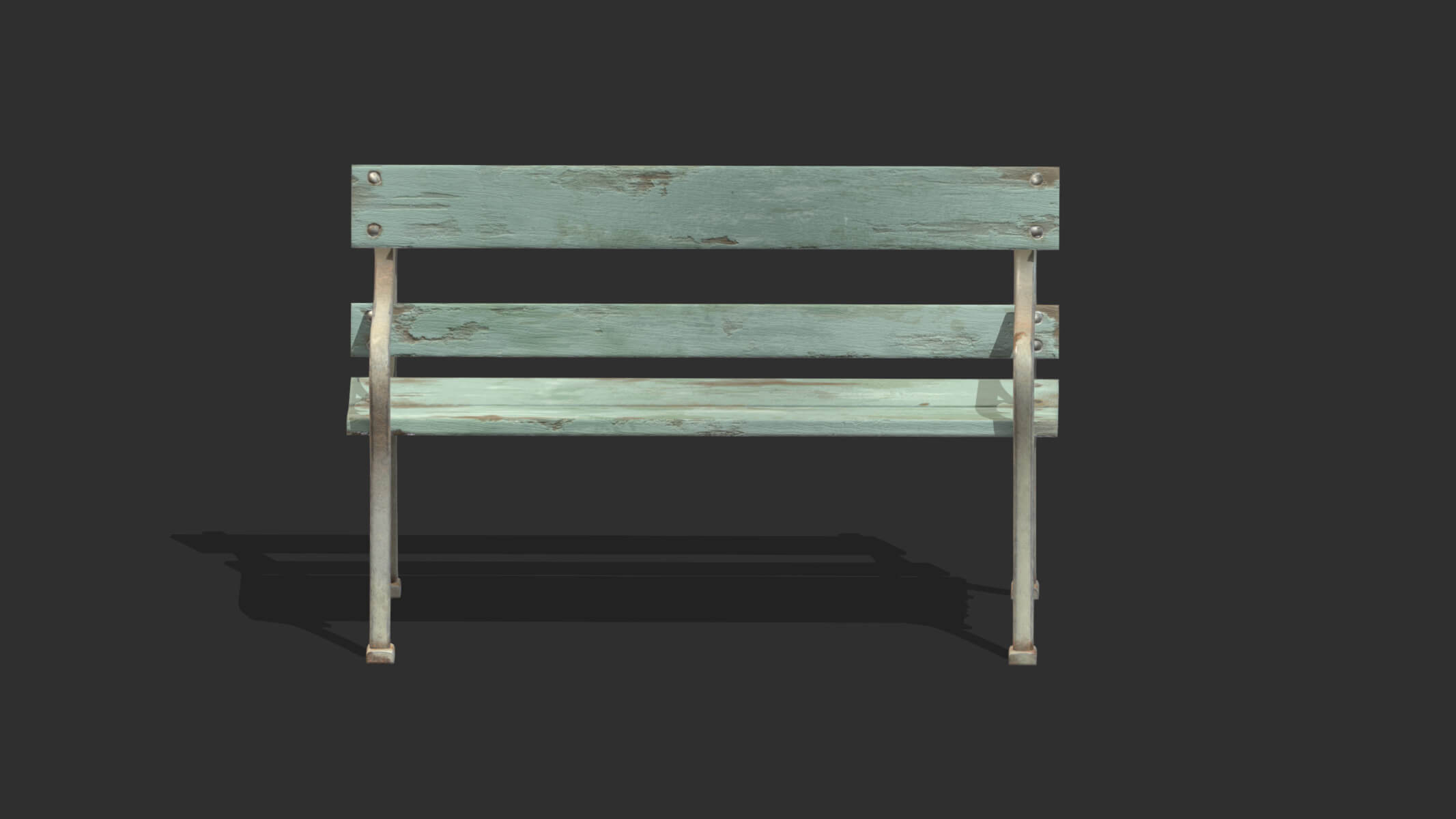 Bench 10 Low Poly - 3D Model by frezzy