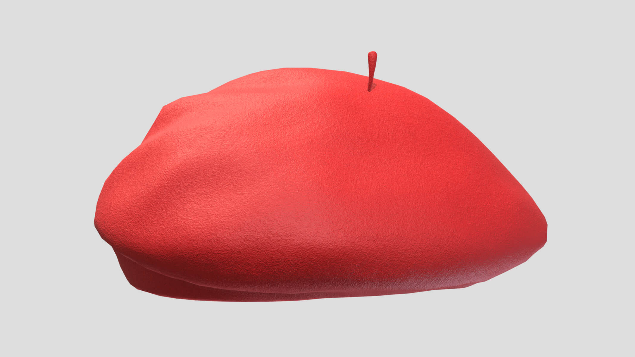 Beret Hat Low Poly - 3D Model by frezzy