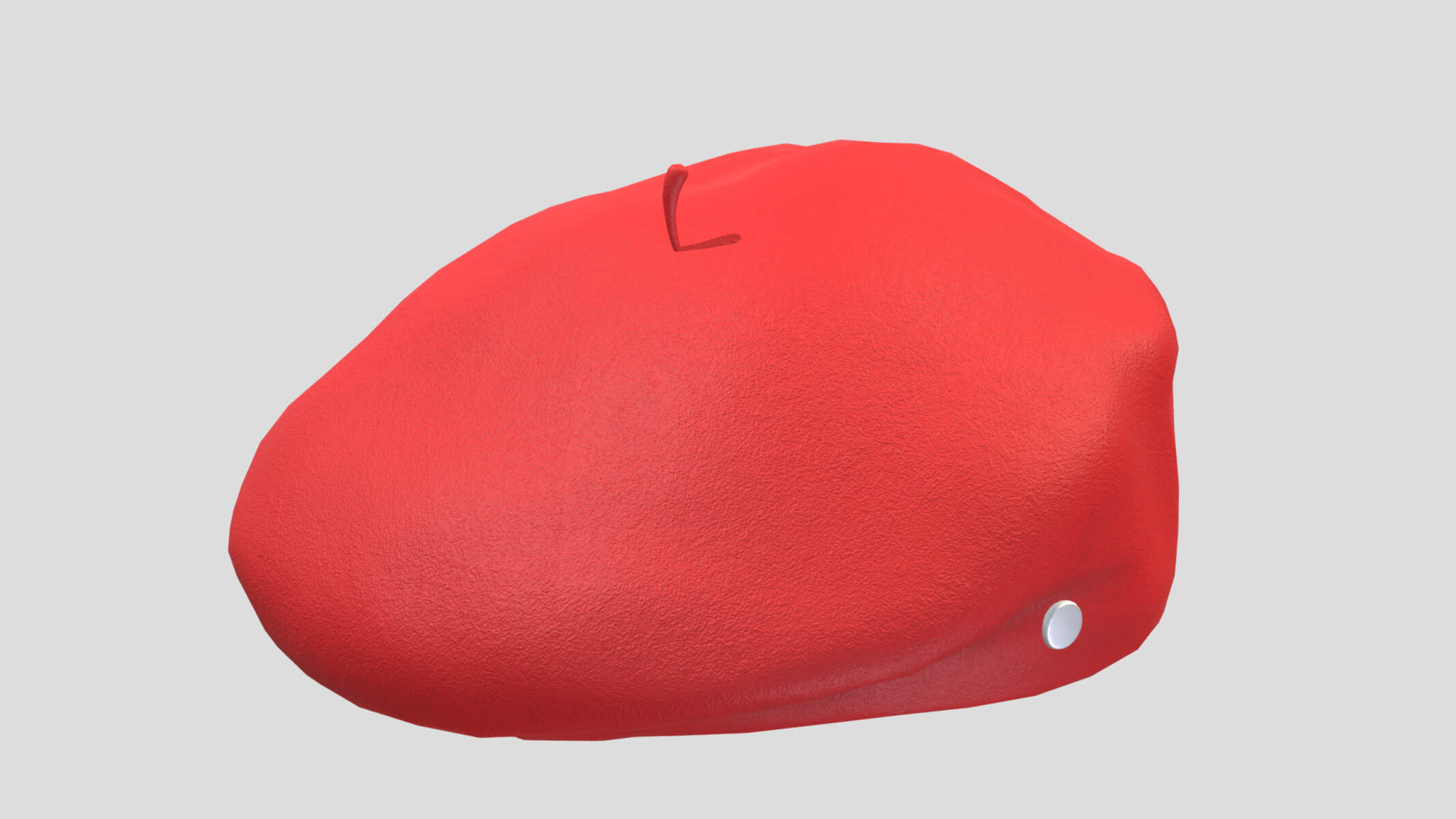 Beret Hat Low Poly - 3D Model by frezzy