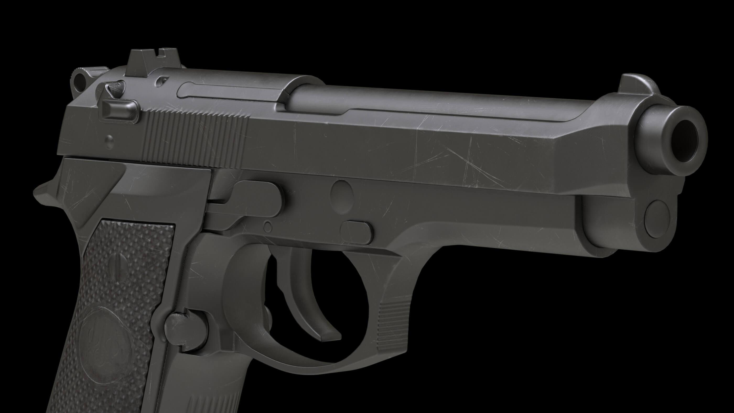 Beretta 92 - 3D Model by frezzy