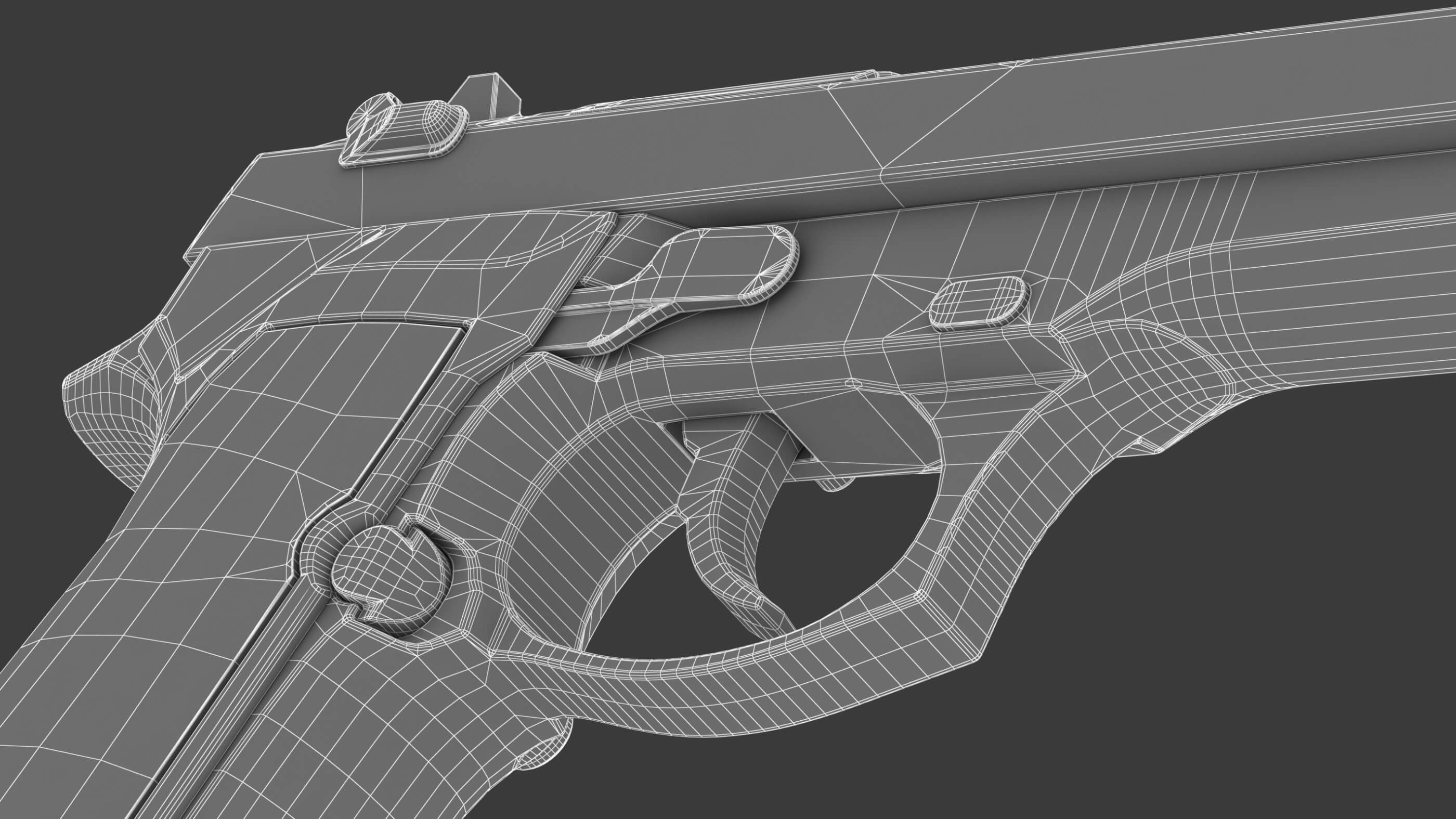 Beretta 92 - 3D Model by frezzy