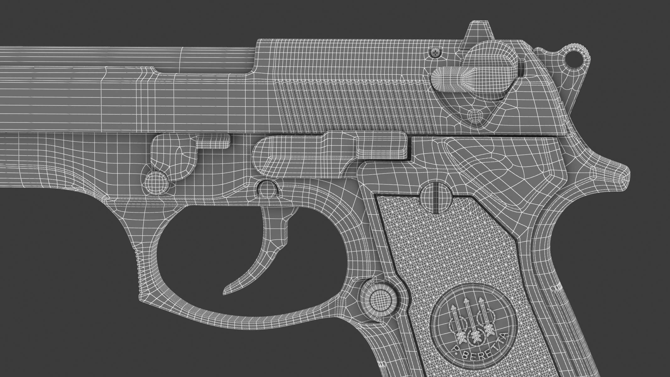 Beretta 92 - 3D Model by frezzy