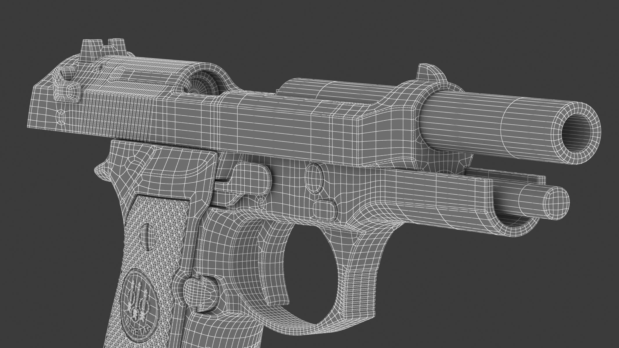 Beretta 92 - 3D Model by frezzy
