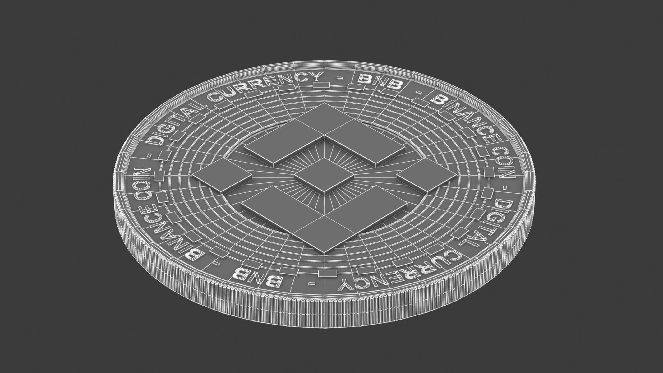 Binance Coin - 3D Model by frezzy