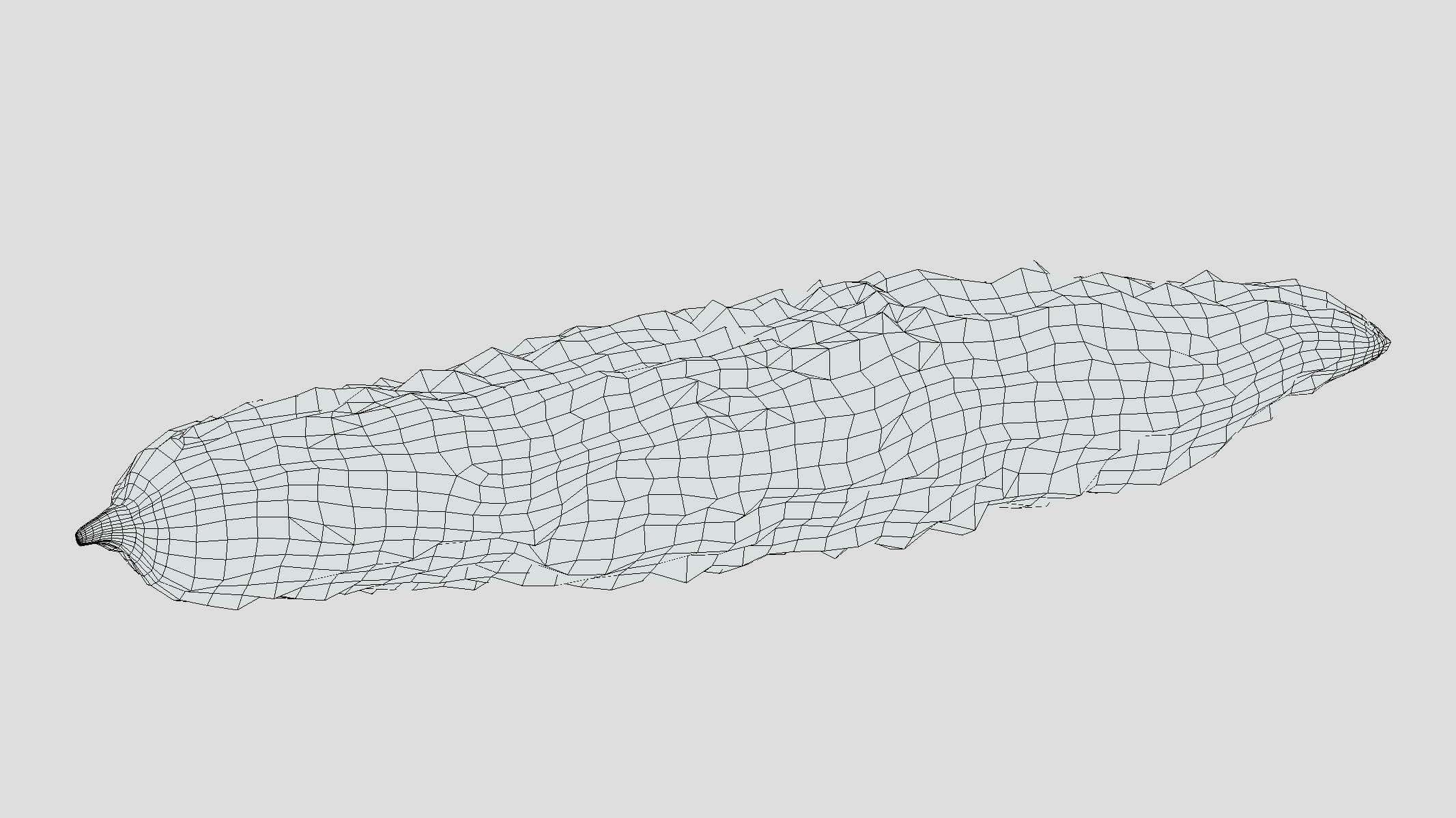 Bitter Gourd Low Poly - 3D Model by frezzy