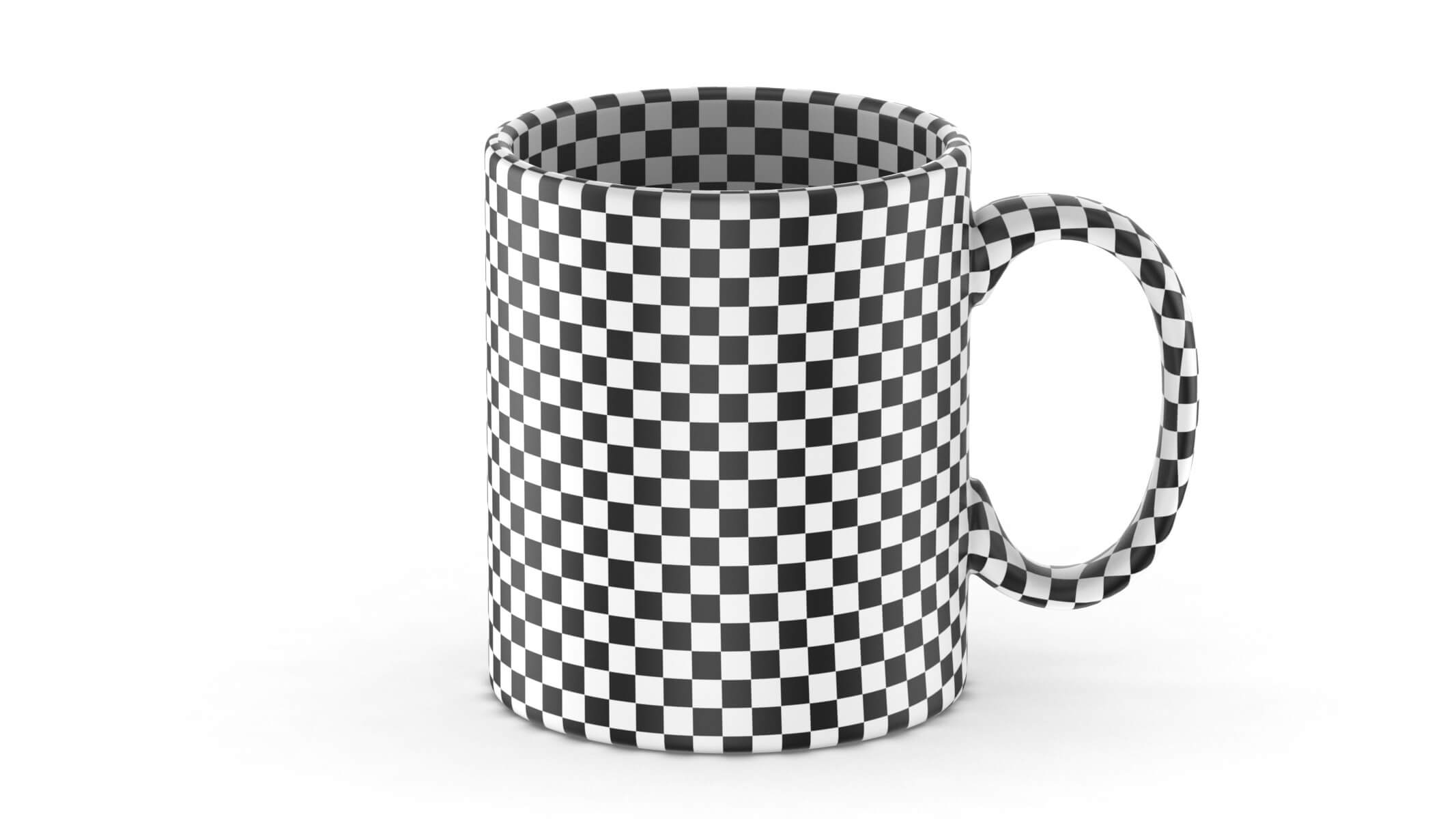 Black Matte Mug - 3D Model by frezzy