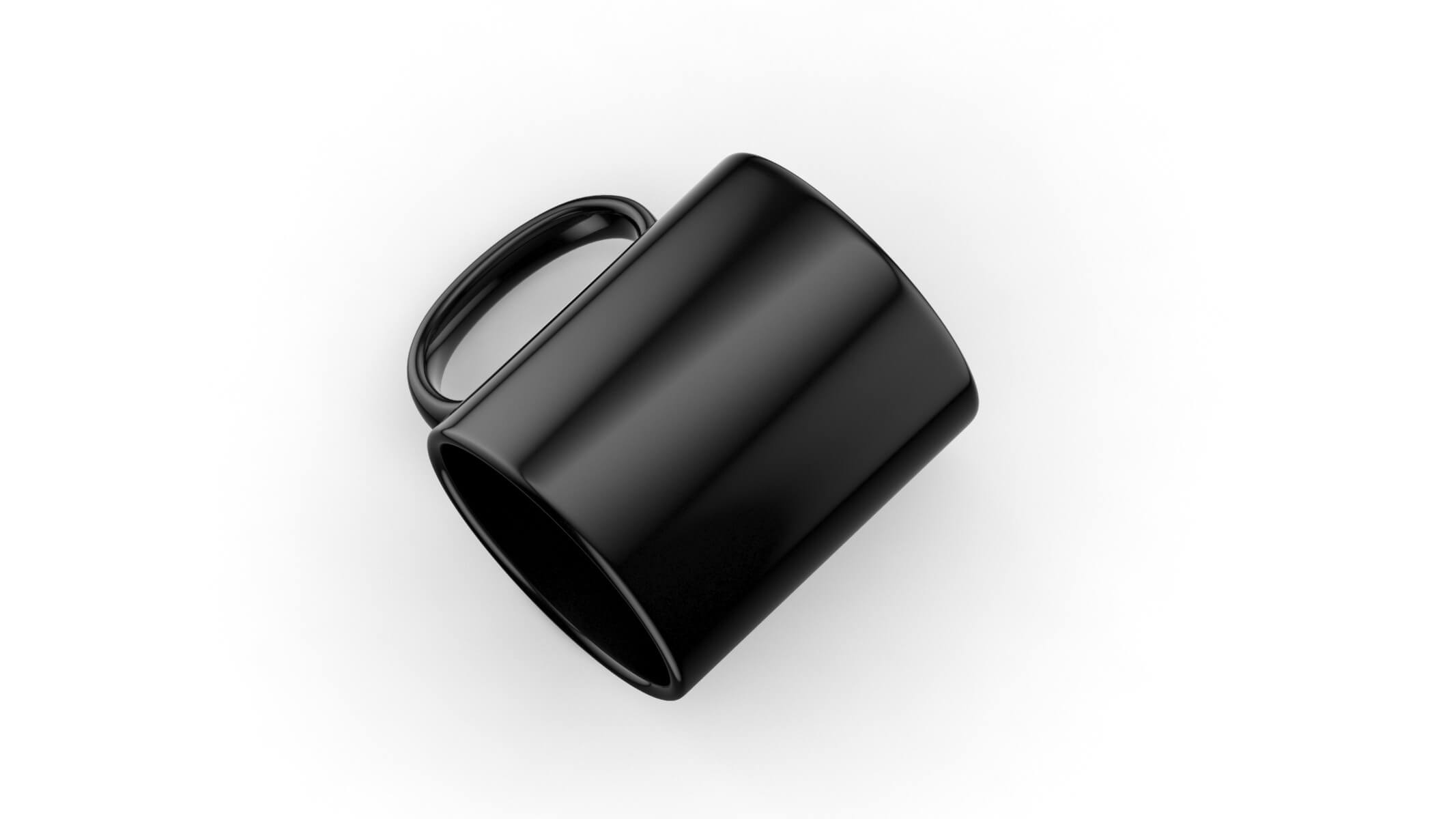 Black Mug - 3D Model by frezzy