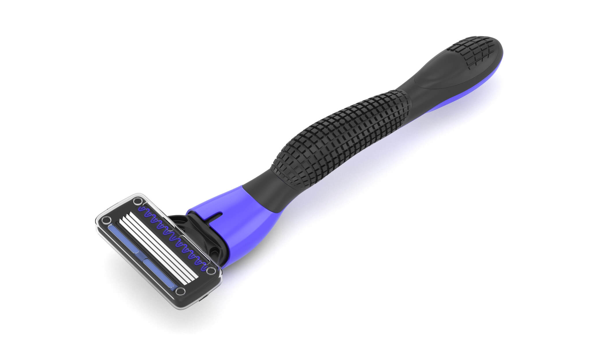 Blade Handle and Quadruple Razor - 3D Model by frezzy