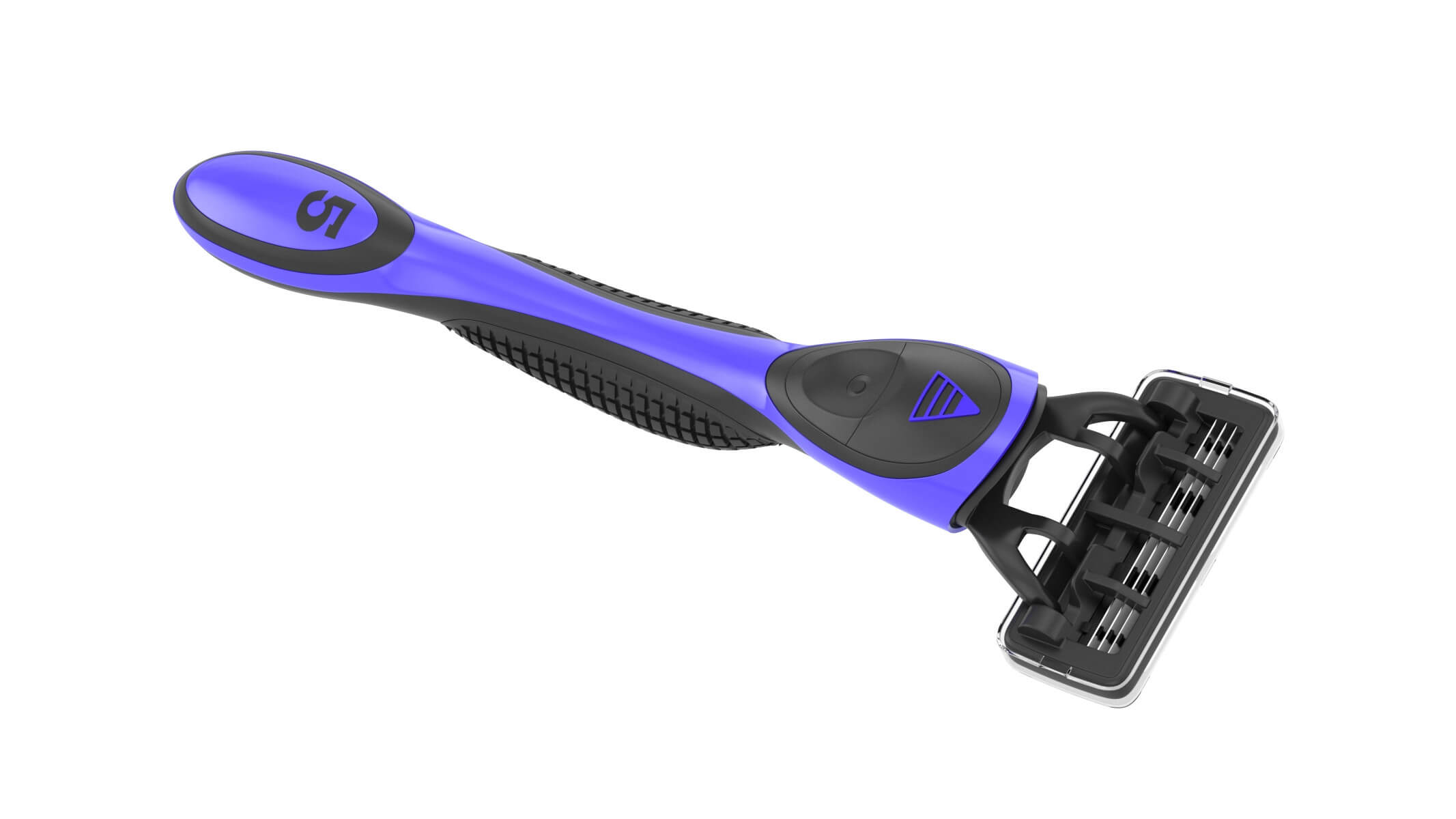 Blade Handle and Quadruple Razor - 3D Model by frezzy