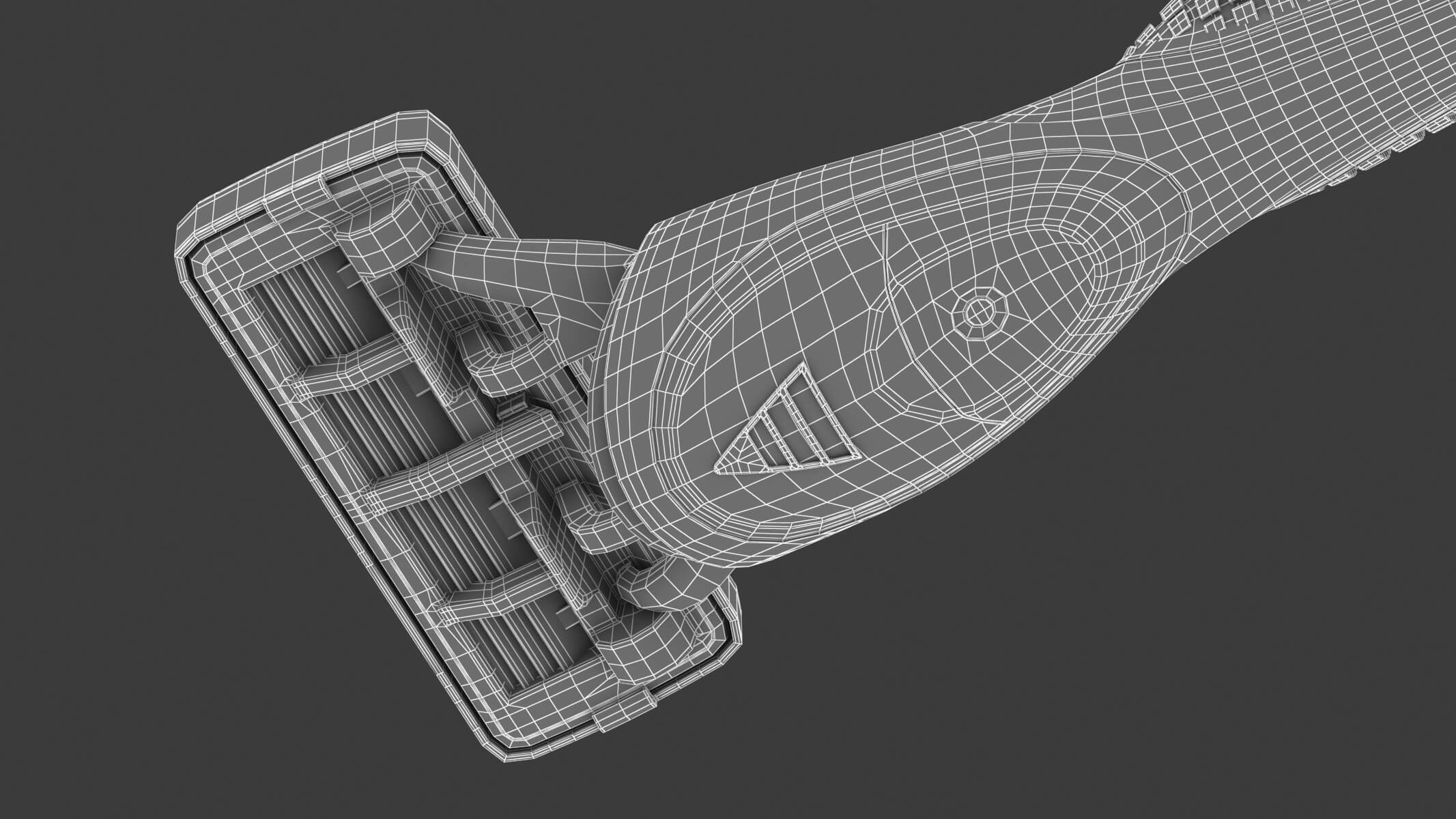 Blade Handle and Quadruple Razor - 3D Model by frezzy