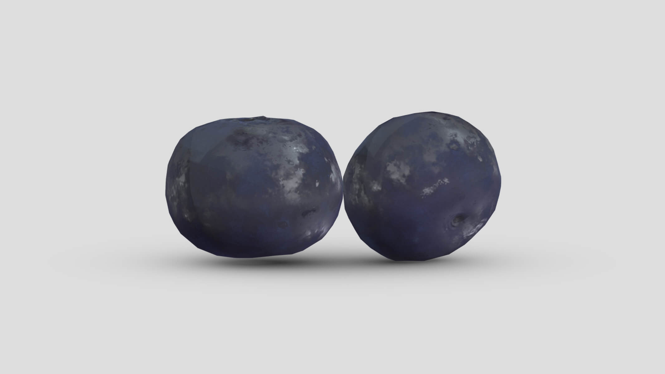 Blueberry Low Poly - 3D Model by frezzy