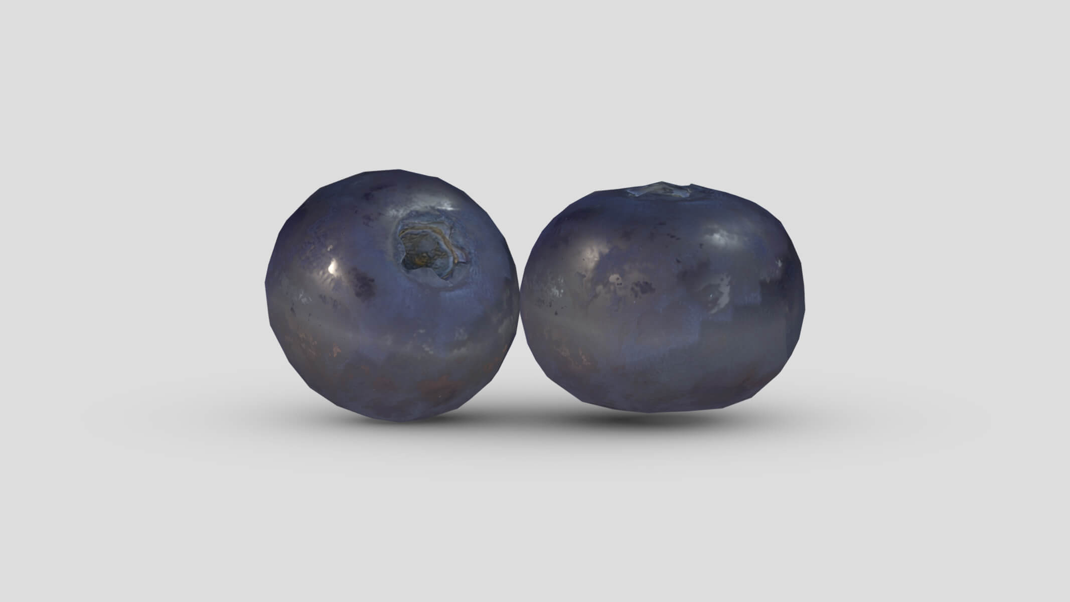 Blueberry Low Poly - 3D Model by frezzy