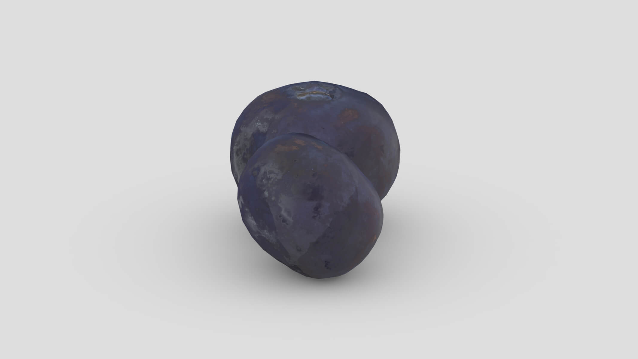 Blueberry Low Poly - 3D Model by frezzy