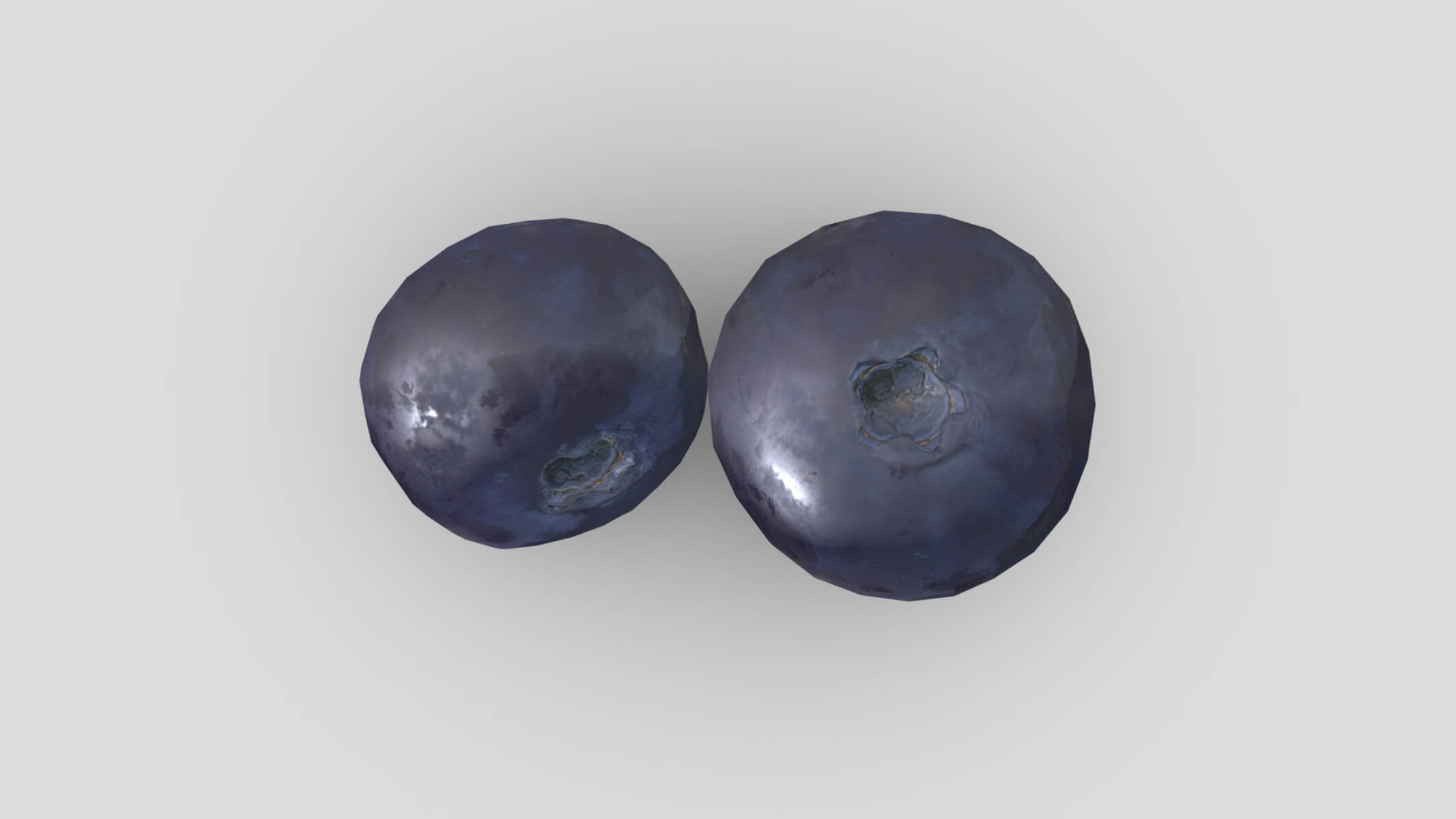 Blueberry Low Poly - 3D Model by frezzy