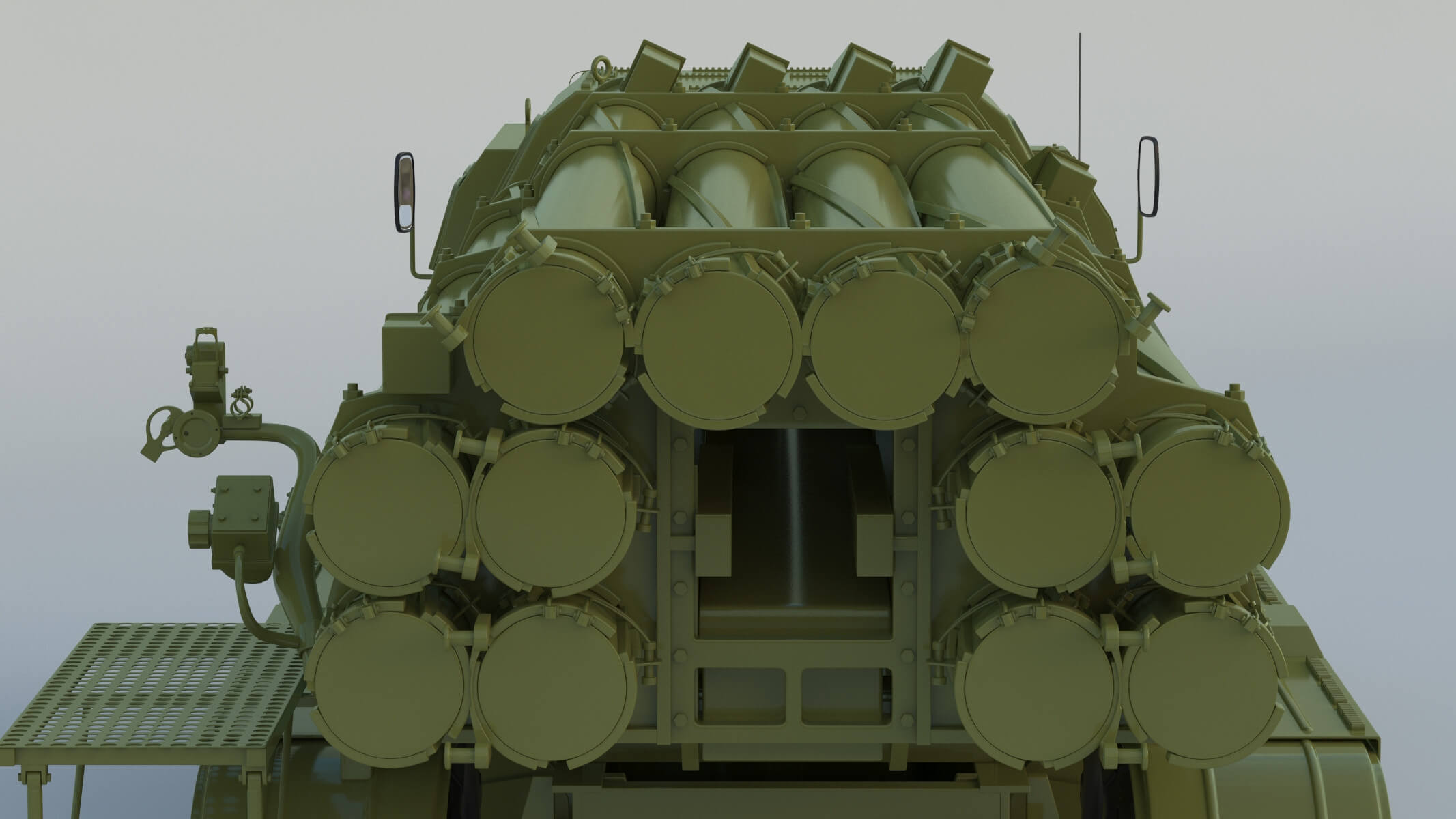 BM 30 Smerch Rocket Launcher Camouflage - 3D Model by frezzy