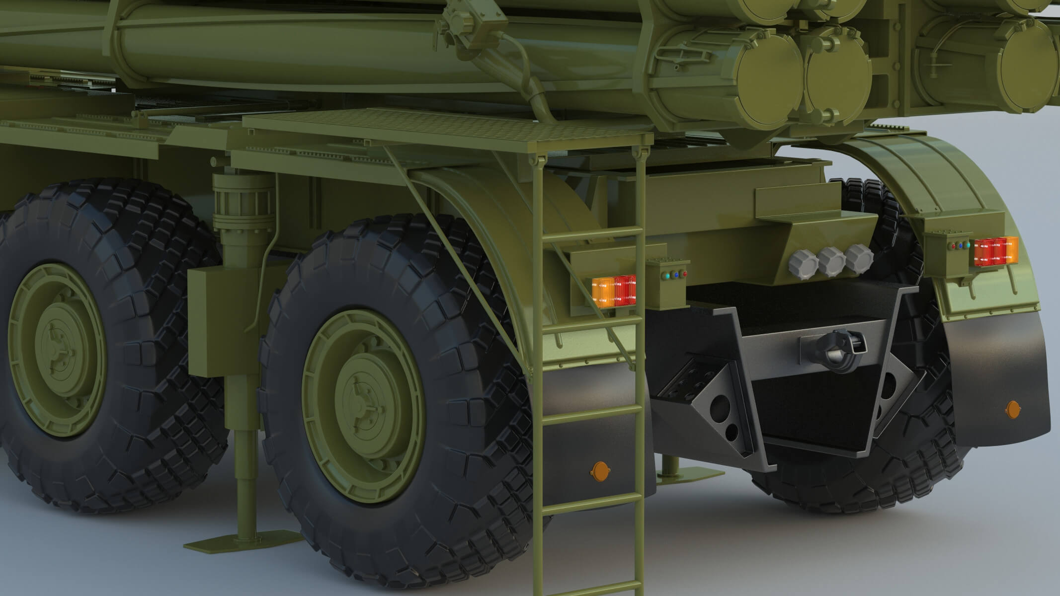 BM 30 Smerch Rocket Launcher Camouflage - 3D Model by frezzy