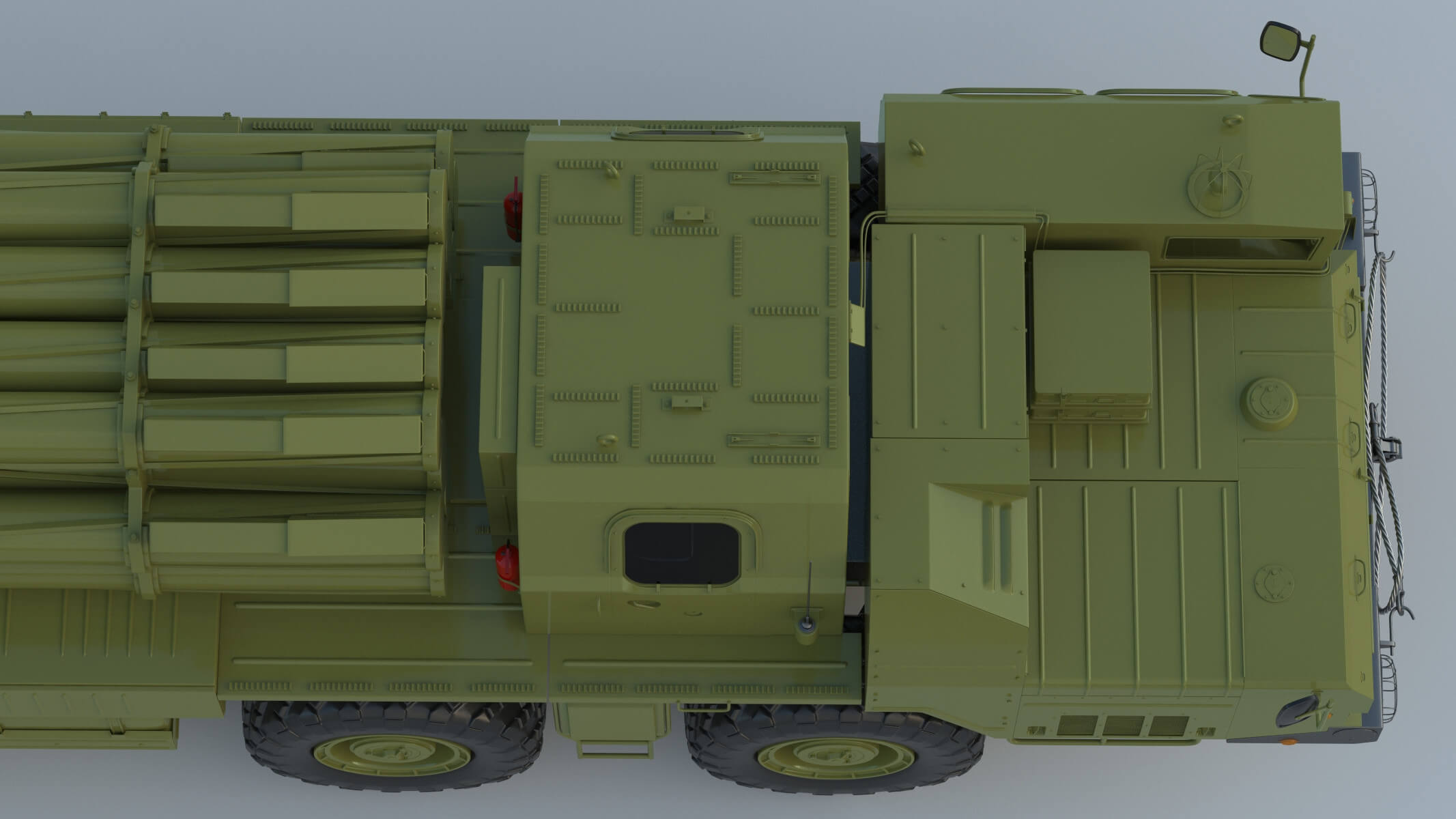 BM 30 Smerch Rocket Launcher Camouflage - 3D Model by frezzy