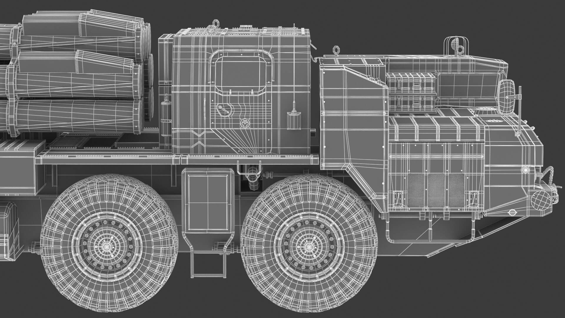 BM 30 Smerch Rocket Launcher Camouflage - 3D Model by frezzy