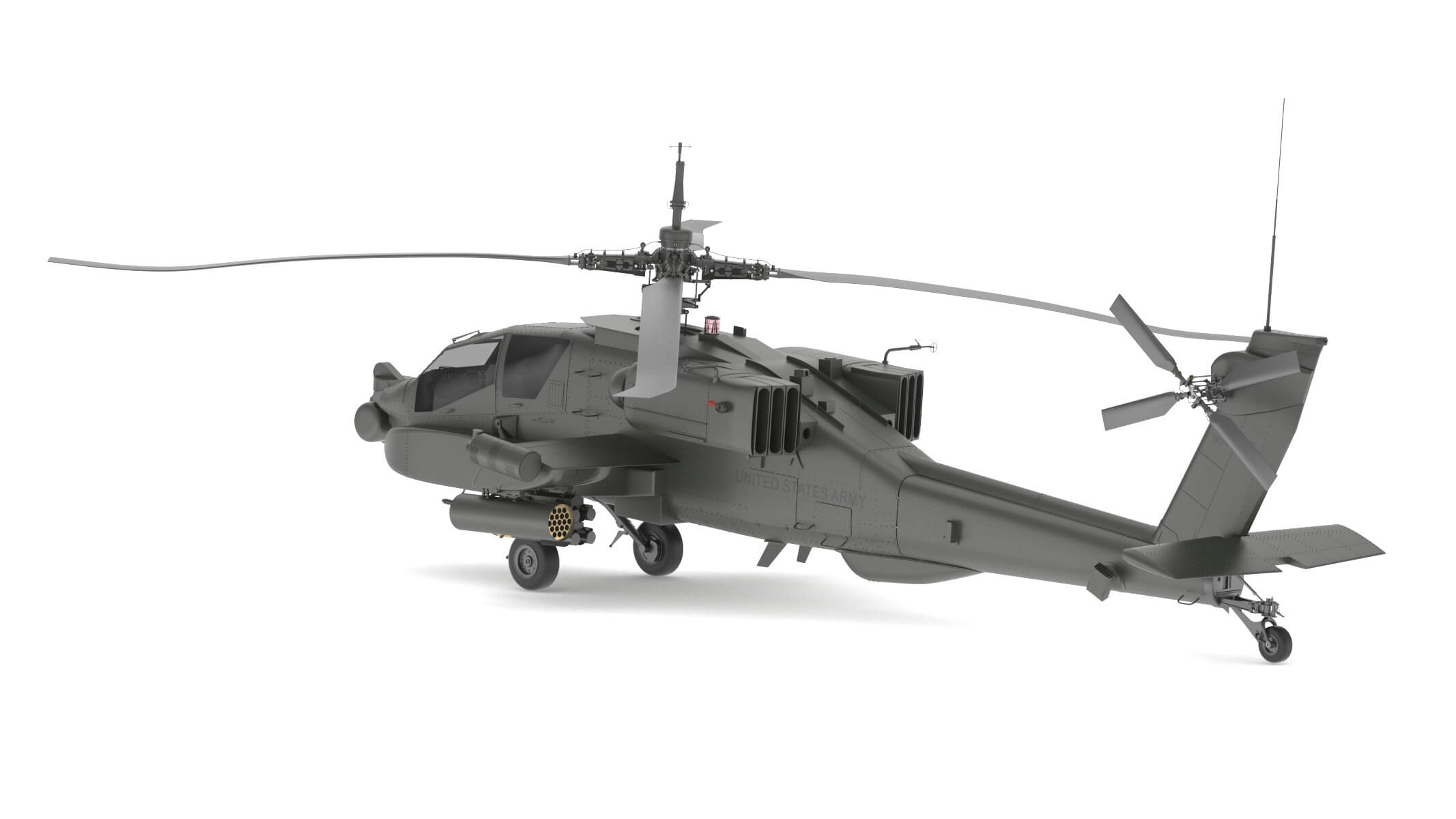 Boeing AH-64 Apache 3D Model by frezzy