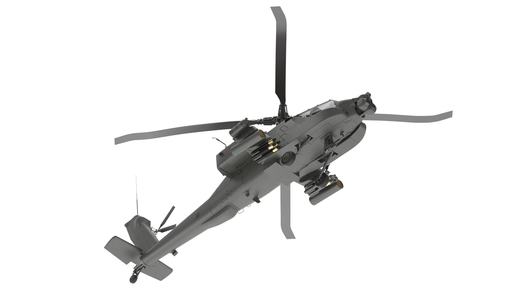 Boeing AH-64 Apache 3D Model by frezzy