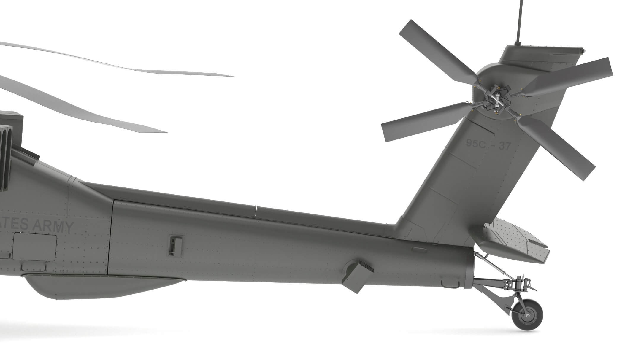 Boeing AH-64 Apache 3D Model by frezzy