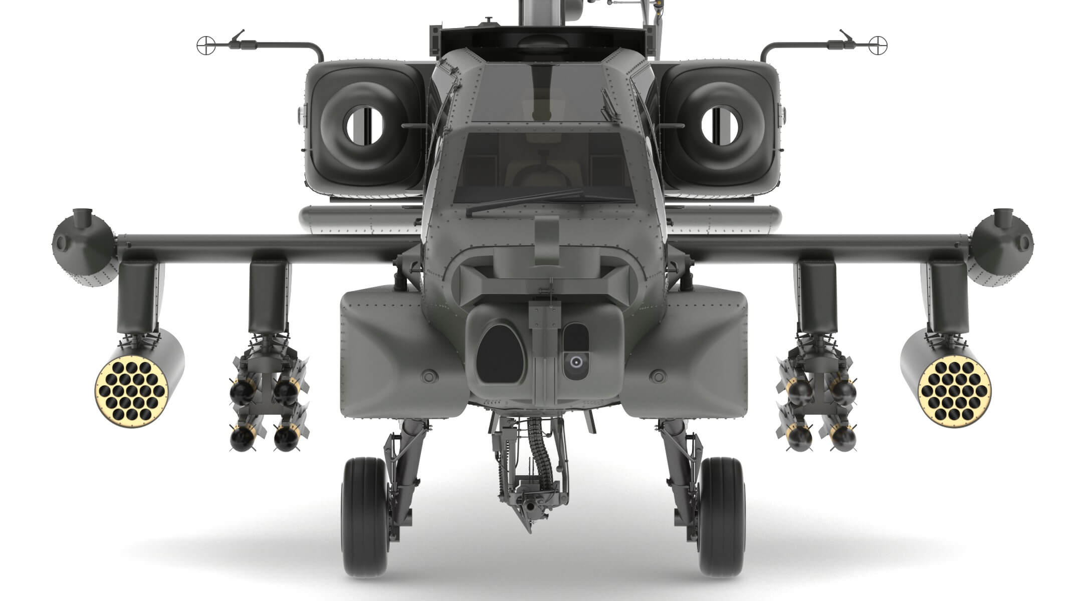 Boeing AH-64 Apache 3D Model by frezzy