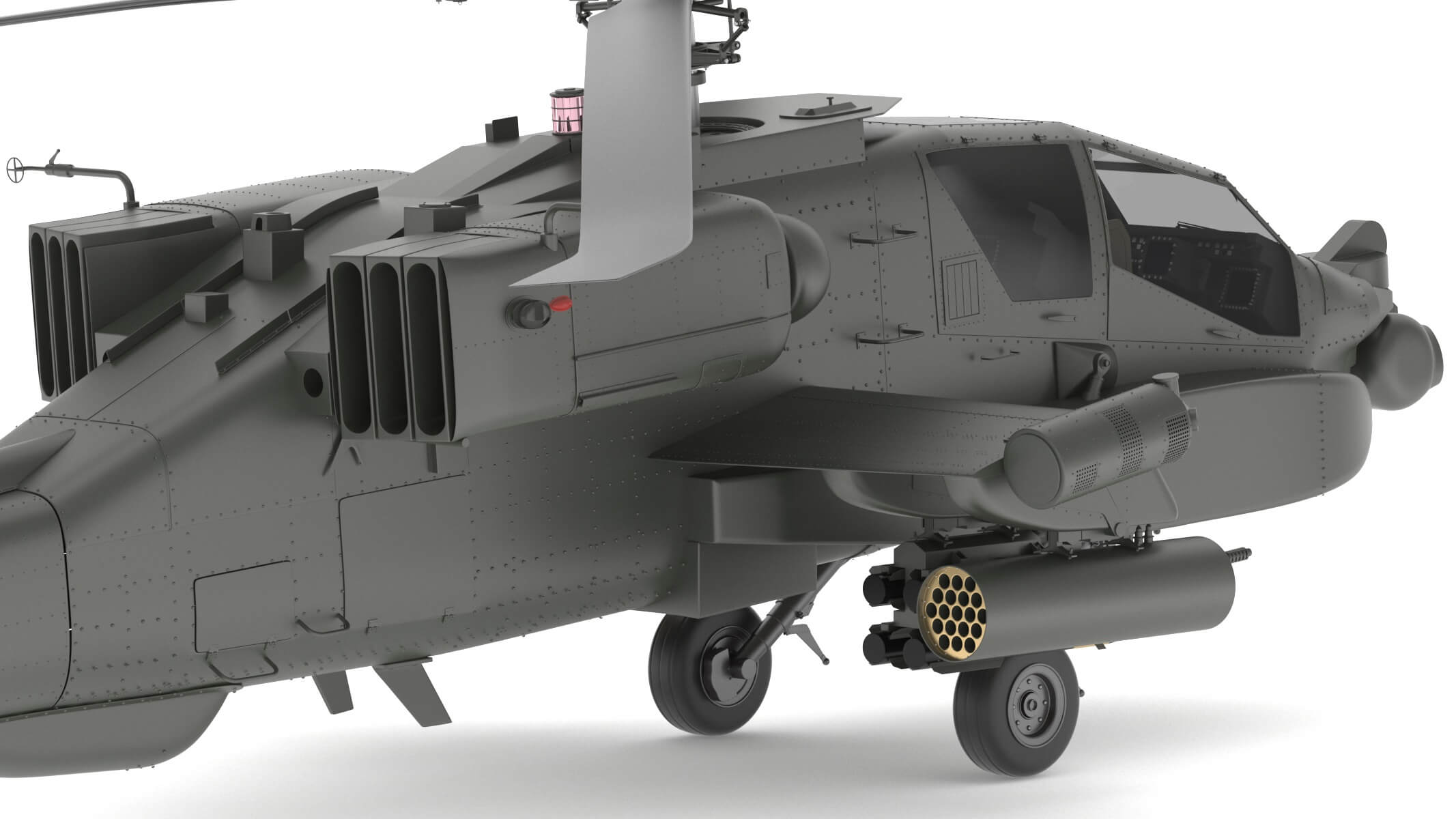 Boeing AH-64 Apache 3D Model by frezzy