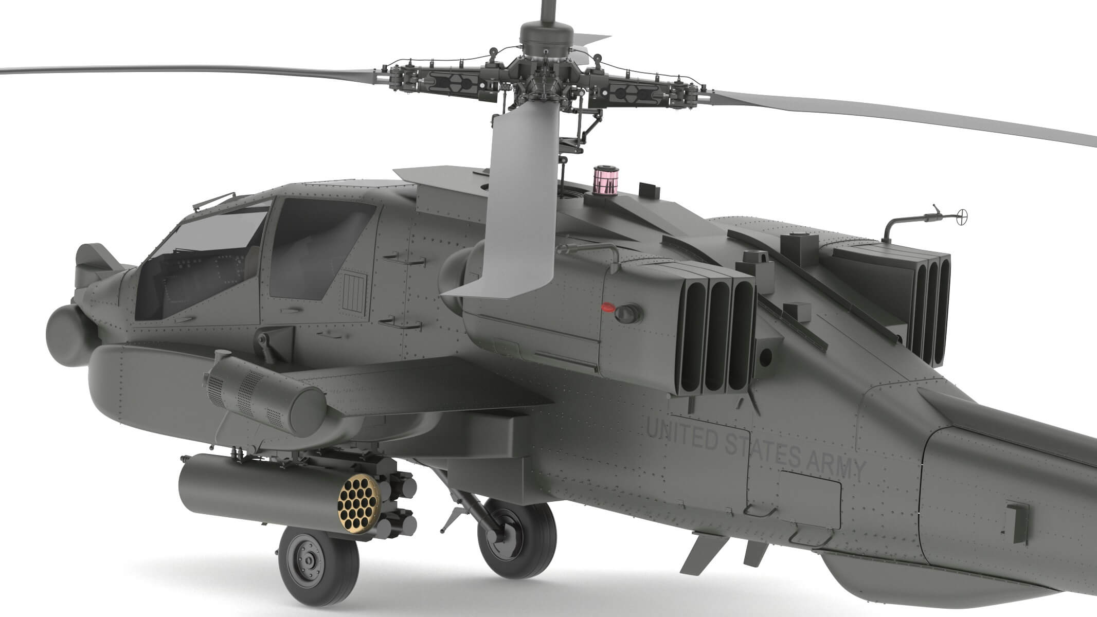 Boeing AH-64 Apache 3D Model by frezzy