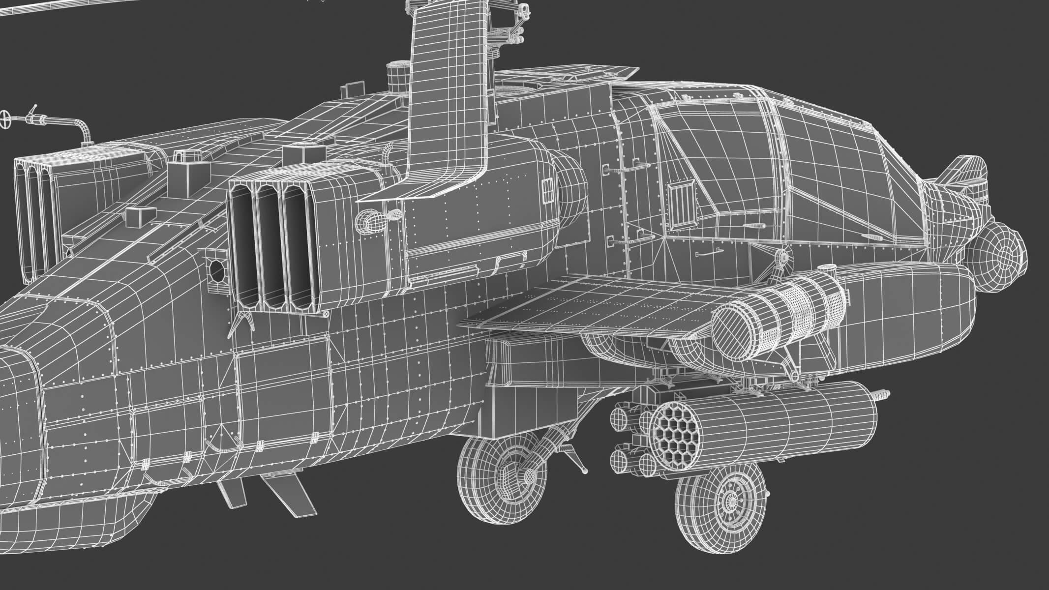 Boeing AH-64 Apache 3D Model by frezzy