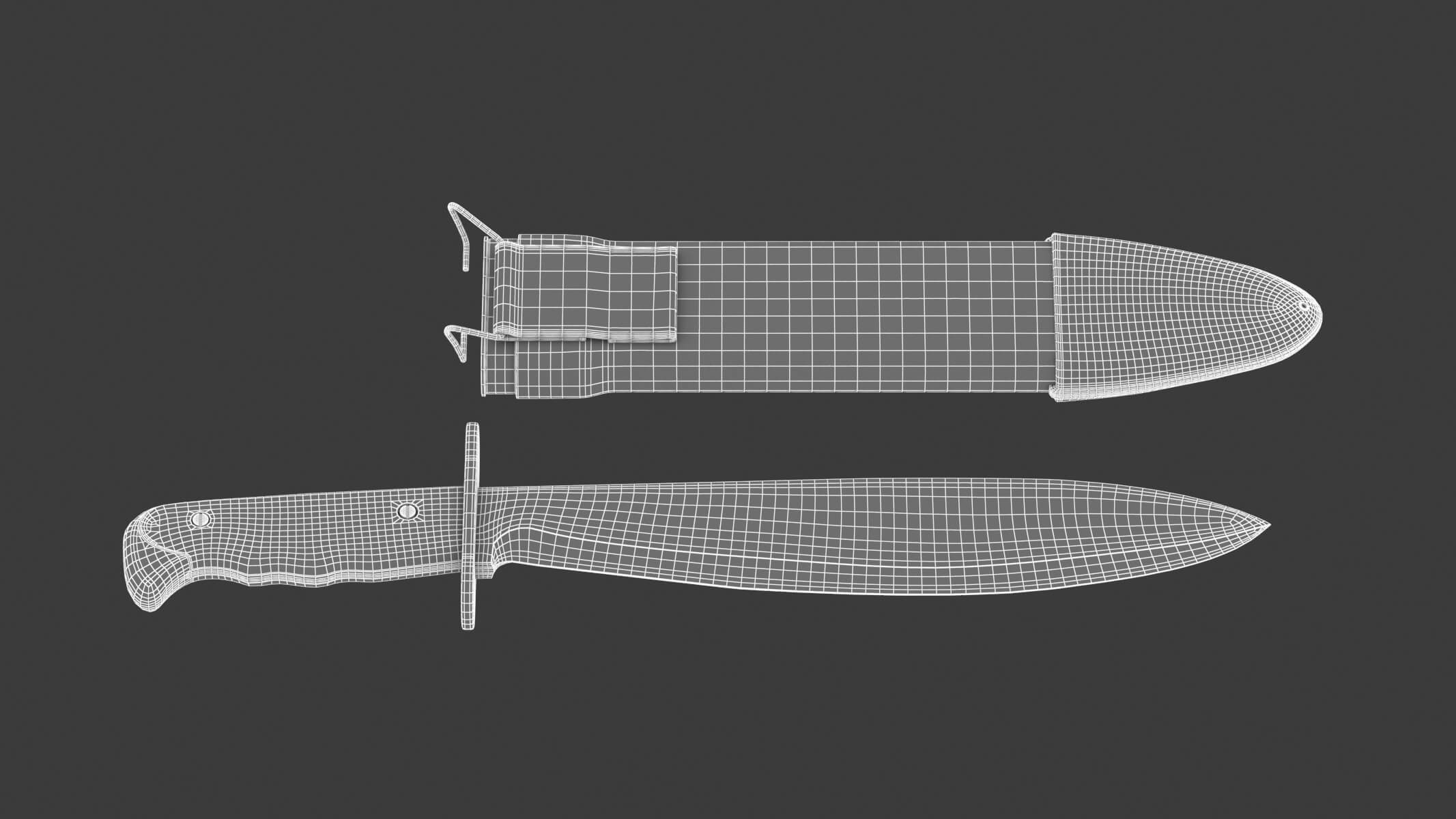 Bolo Knife - 3D Model by frezzy