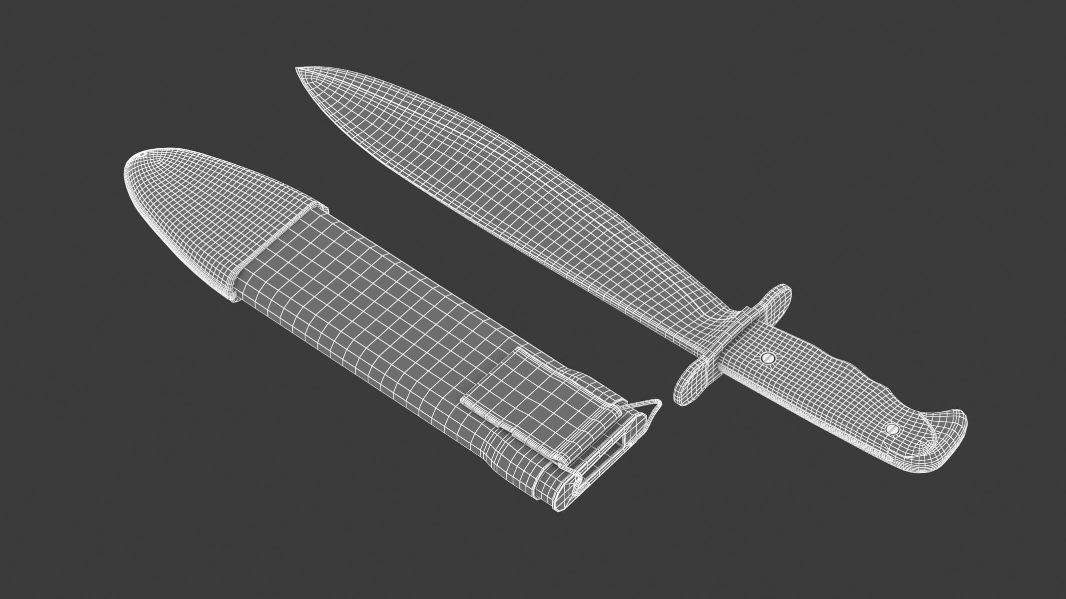 Bolo Knife - 3D Model by frezzy