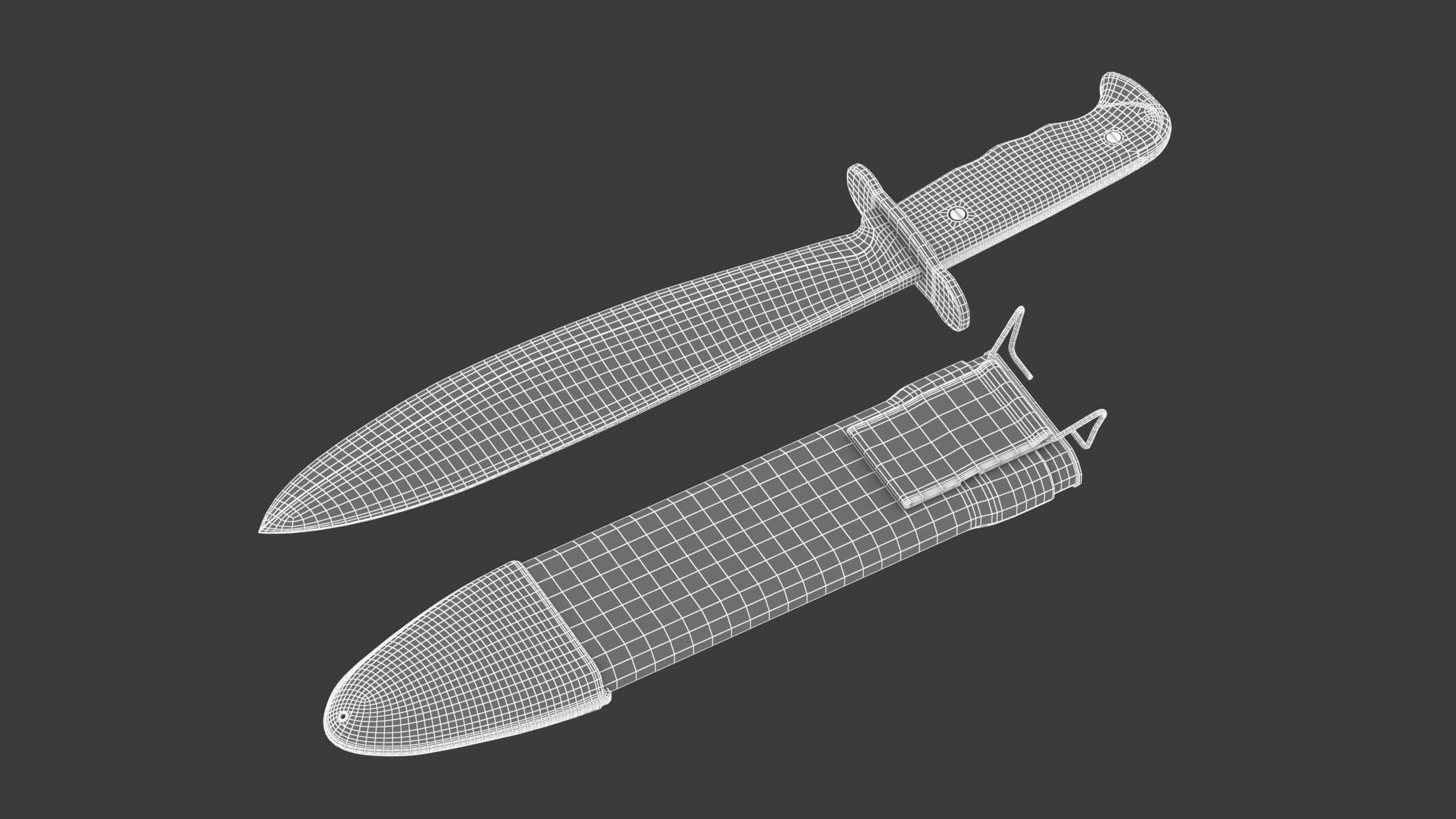 Bolo Knife - 3D Model by frezzy