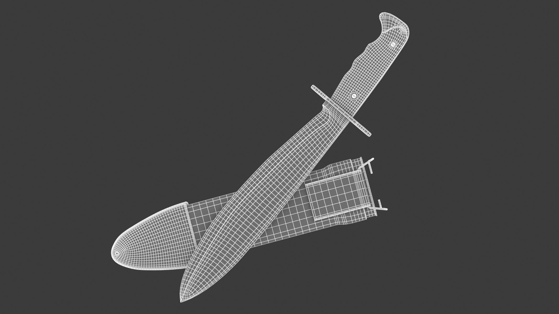 Bolo Knife - 3D Model by frezzy