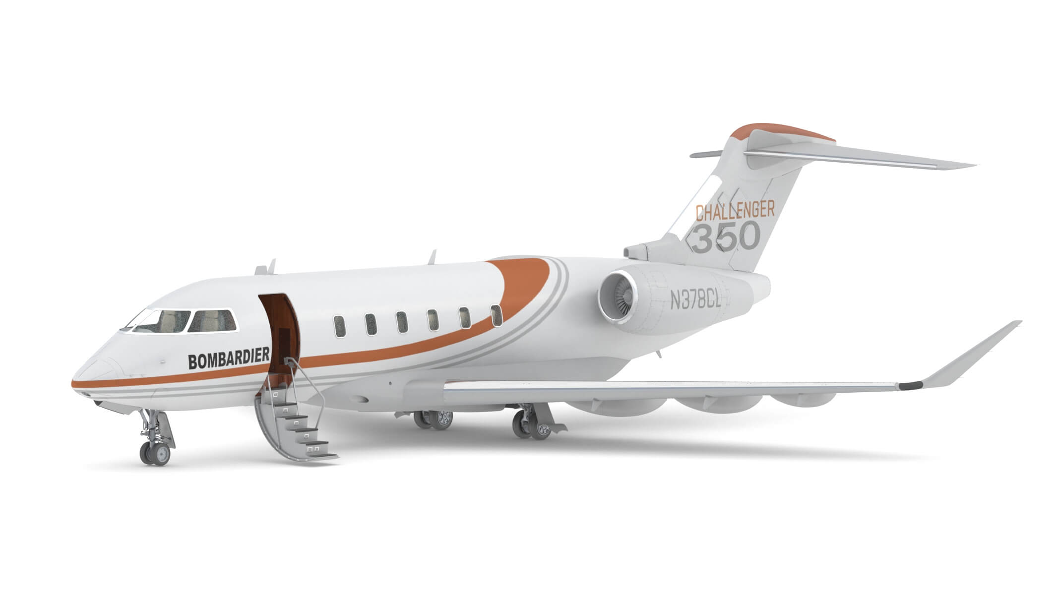 Bombardier Challenger 350 - 3D Model by frezzy
