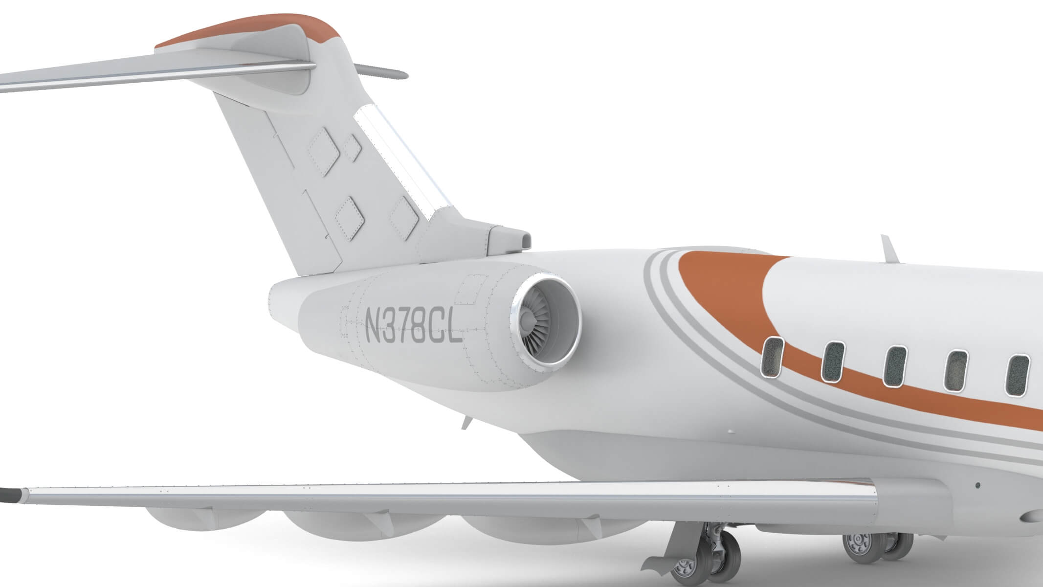 Bombardier Challenger 350 - 3D Model by frezzy