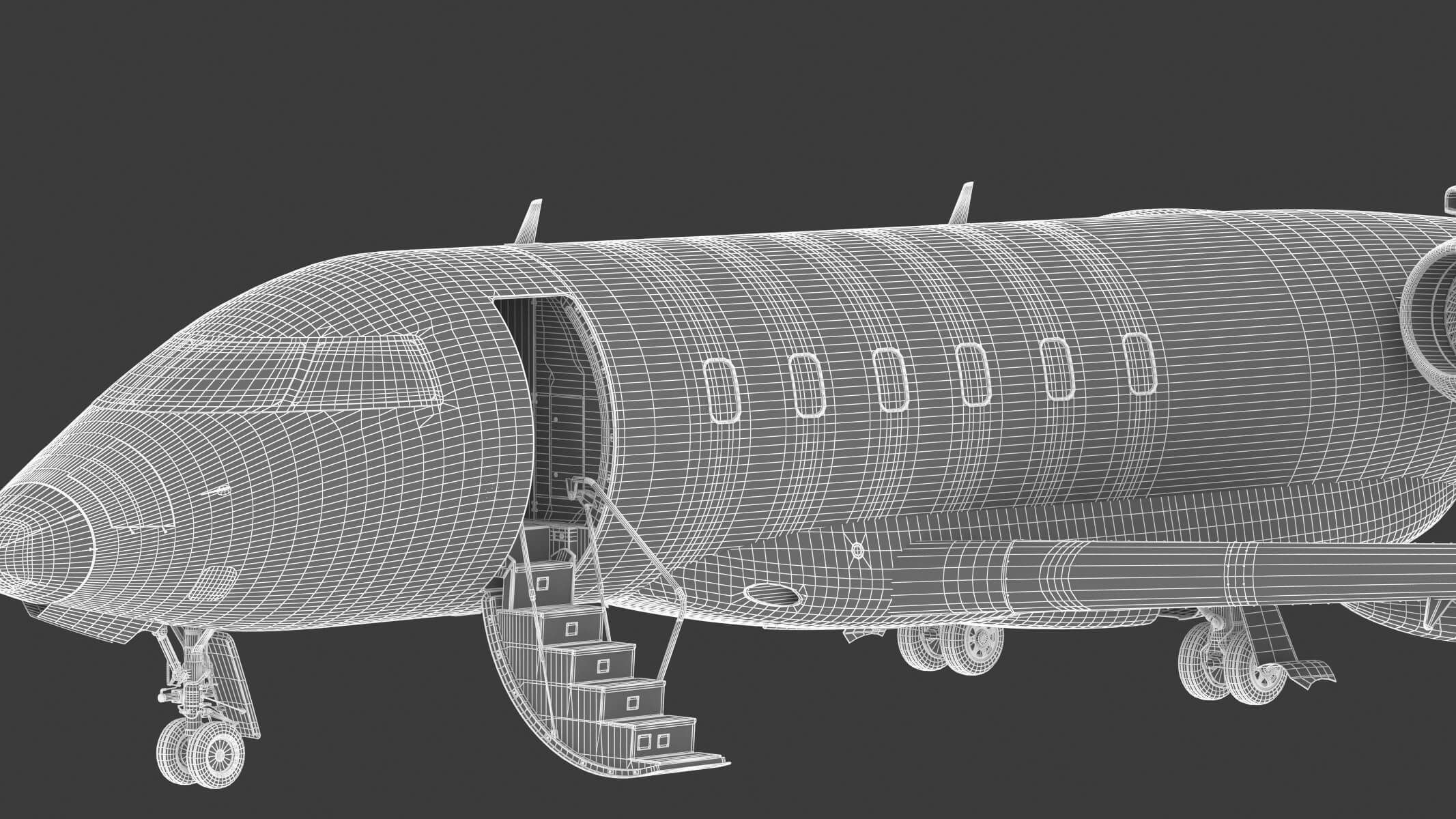 Bombardier Challenger 350 - 3D Model by frezzy