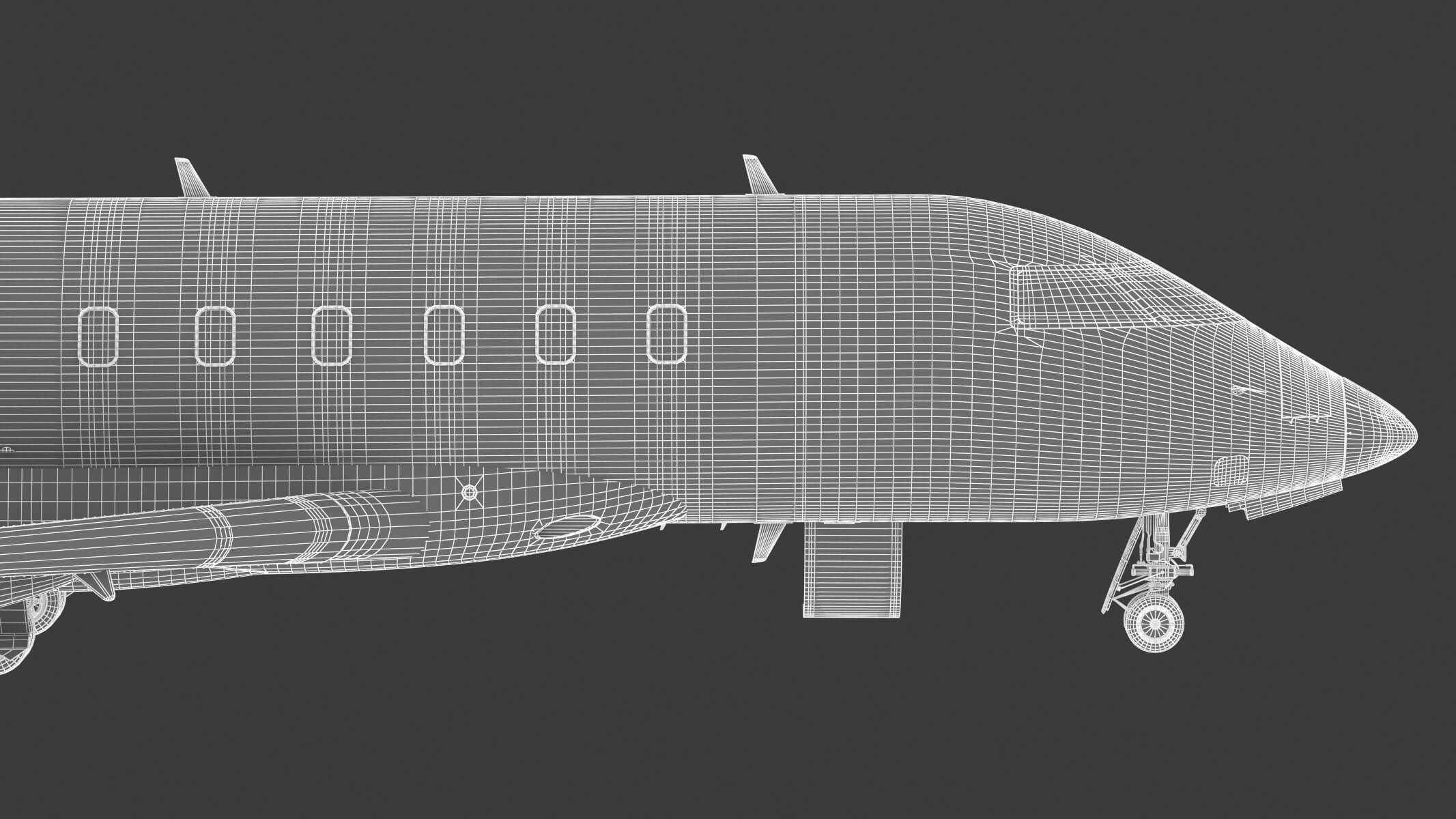 Bombardier Challenger 350 - 3D Model by frezzy