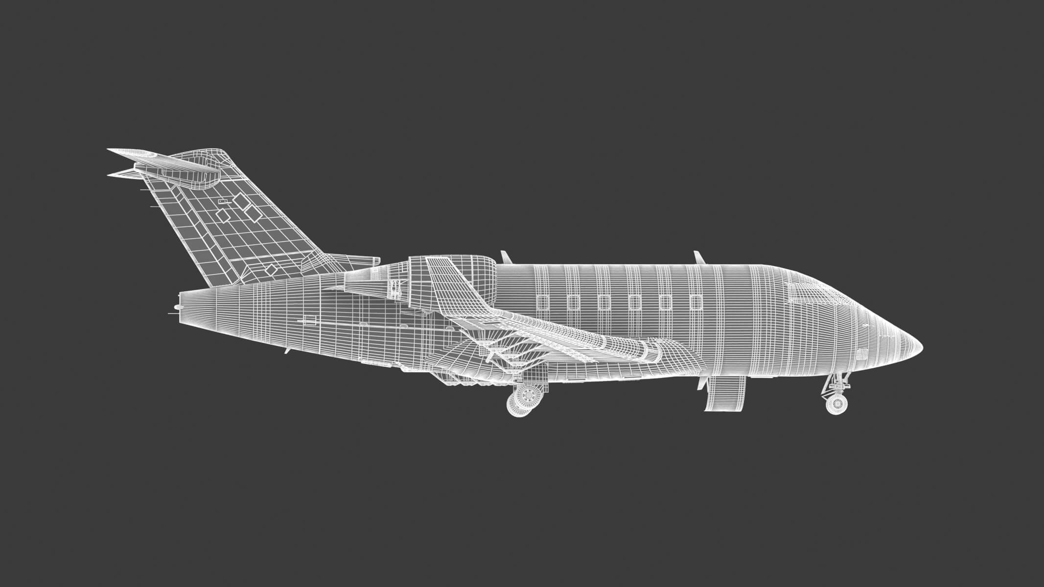 Bombardier Challenger 600 - 3D Model by frezzy