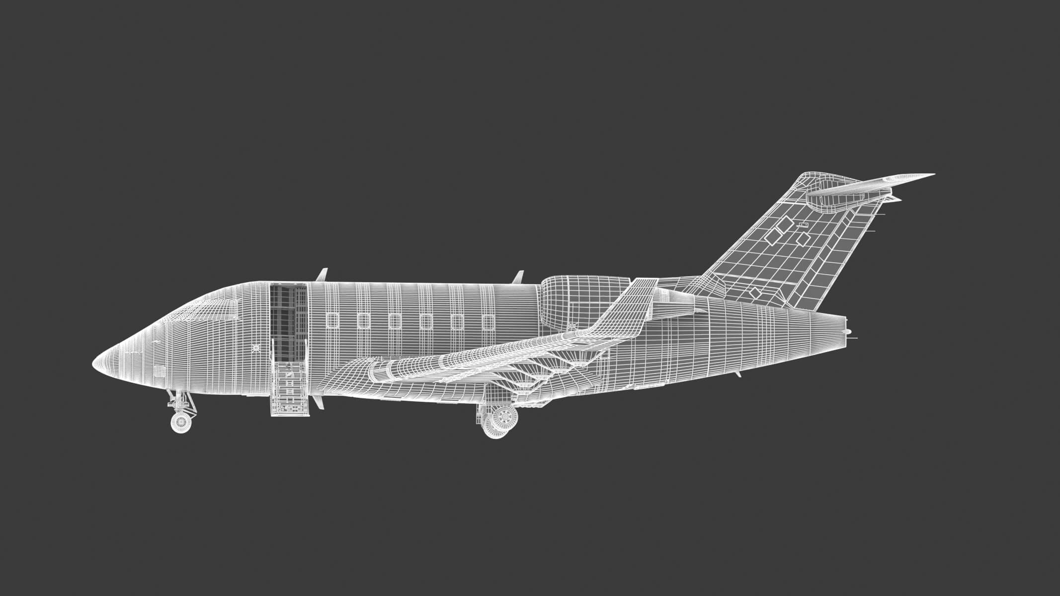 Bombardier Challenger 600 - 3D Model by frezzy