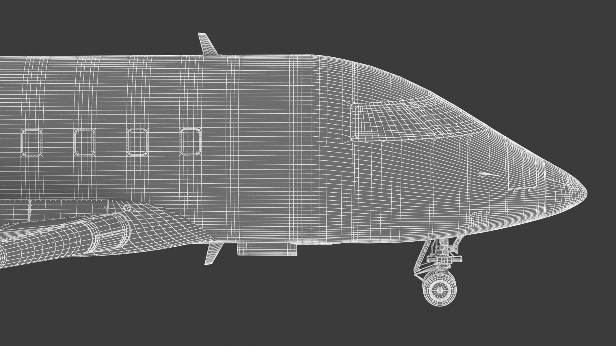 Bombardier Challenger 600 - 3D Model by frezzy