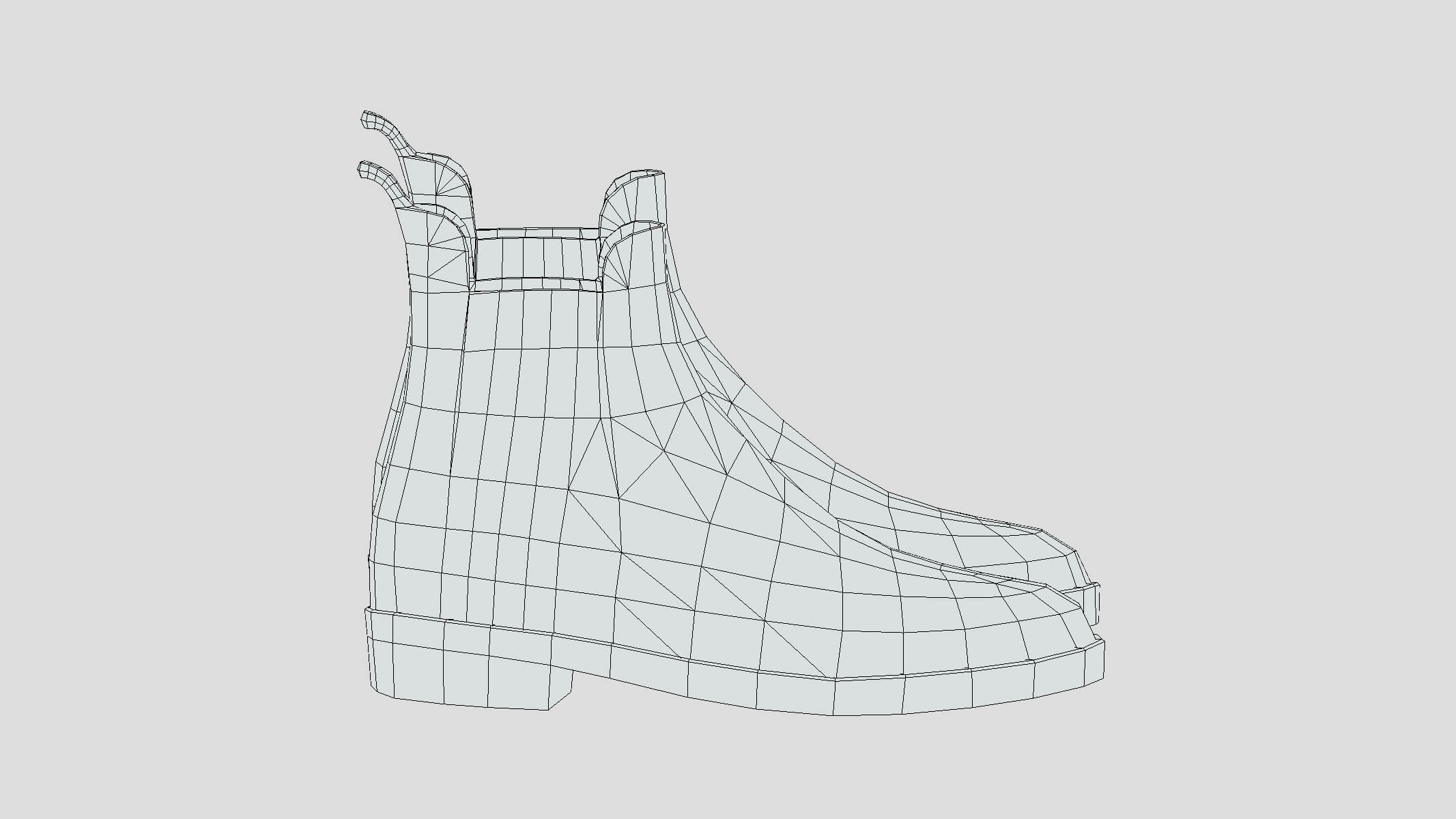 Boots Low Poly - 3D Model by frezzy