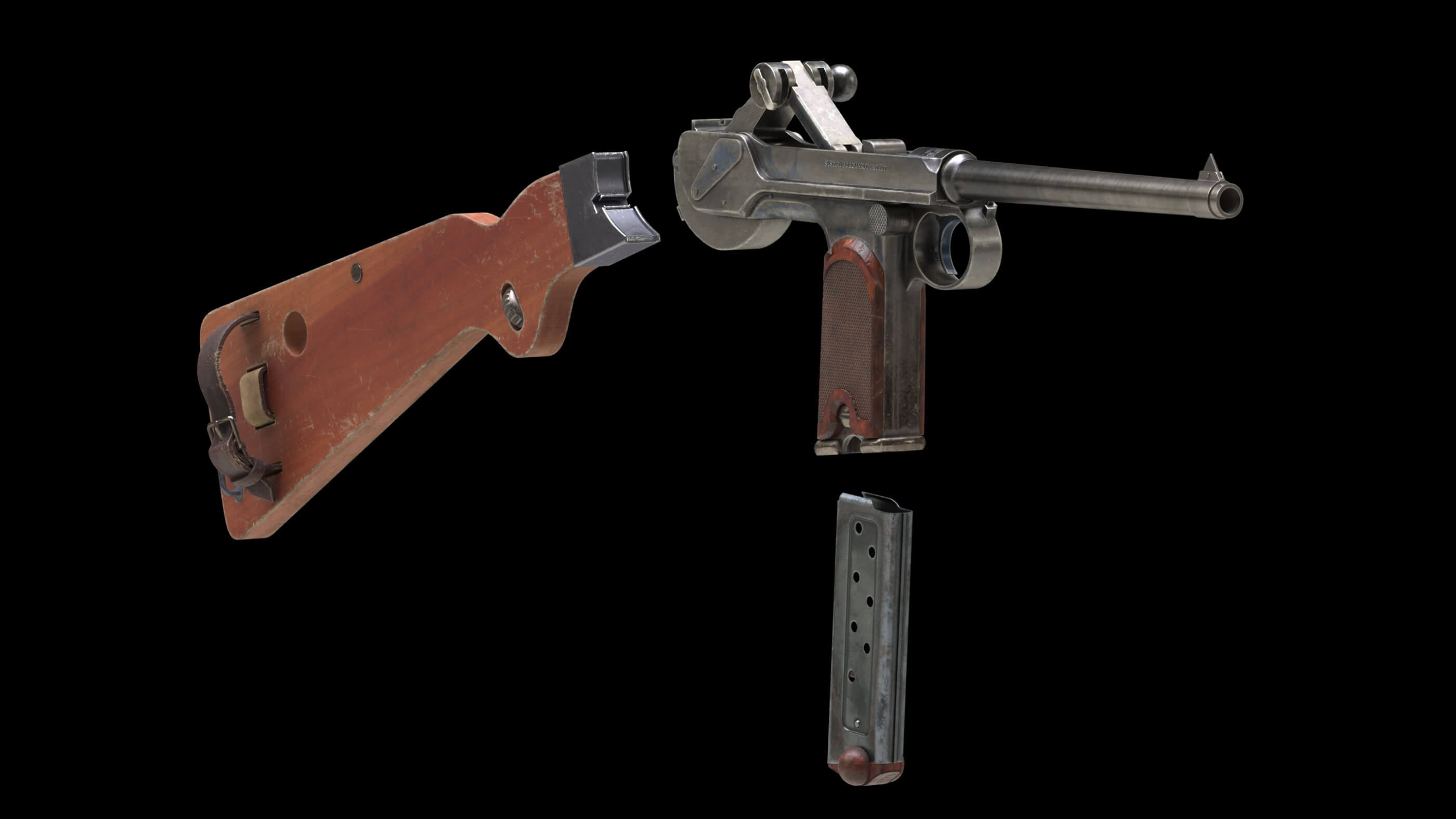 Borchardt C-93 3D Model by frezzy