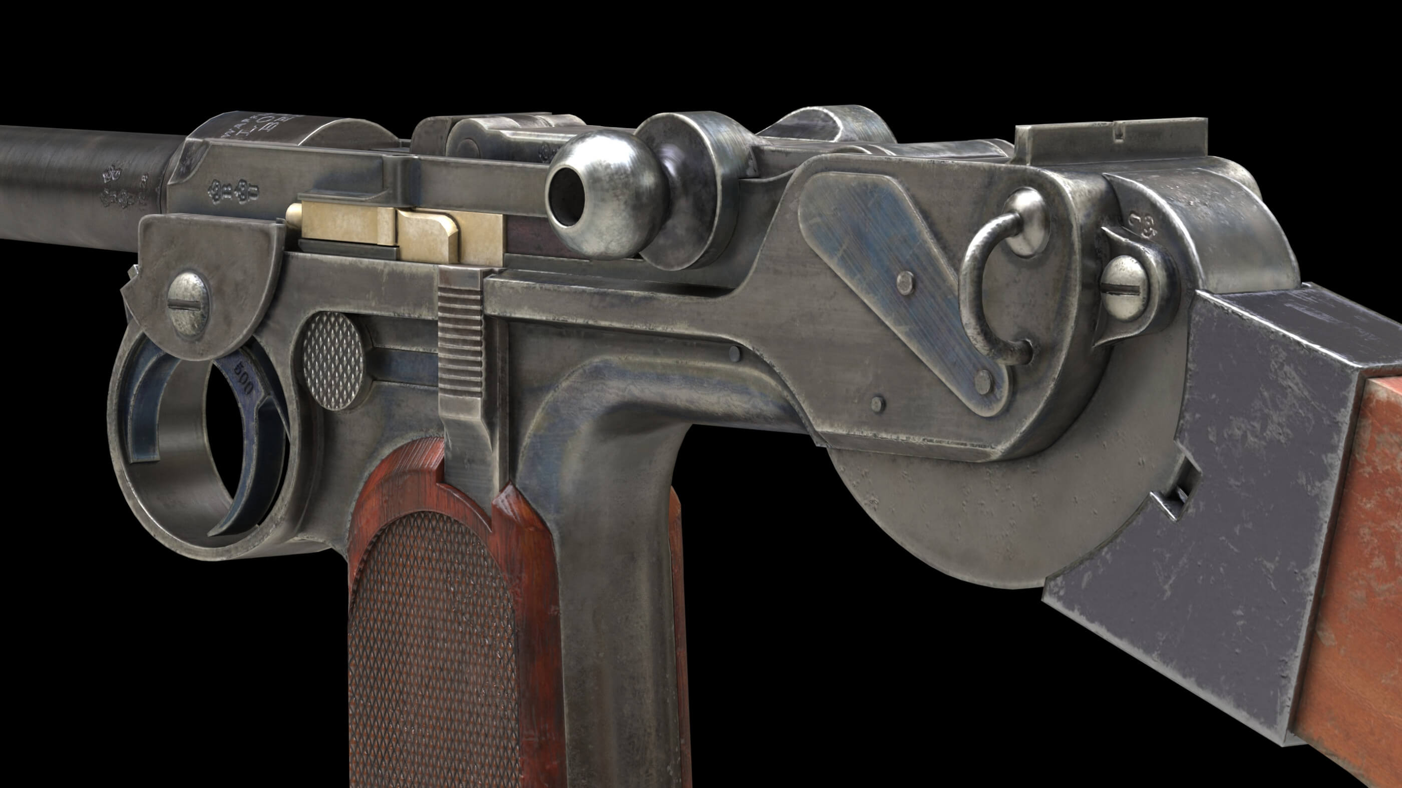 Borchardt C-93 3D Model by frezzy