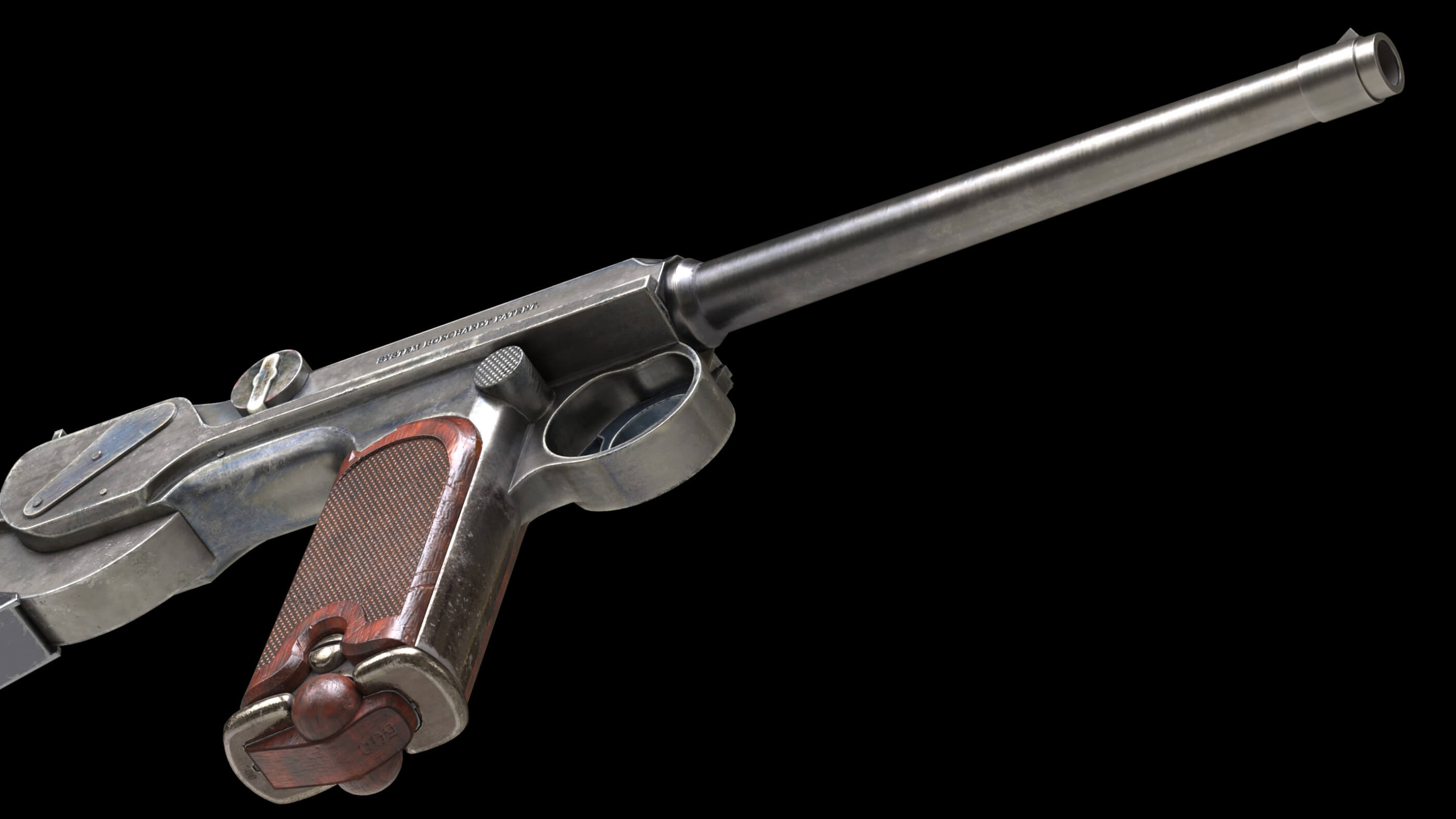 Borchardt C-93 3D Model by frezzy