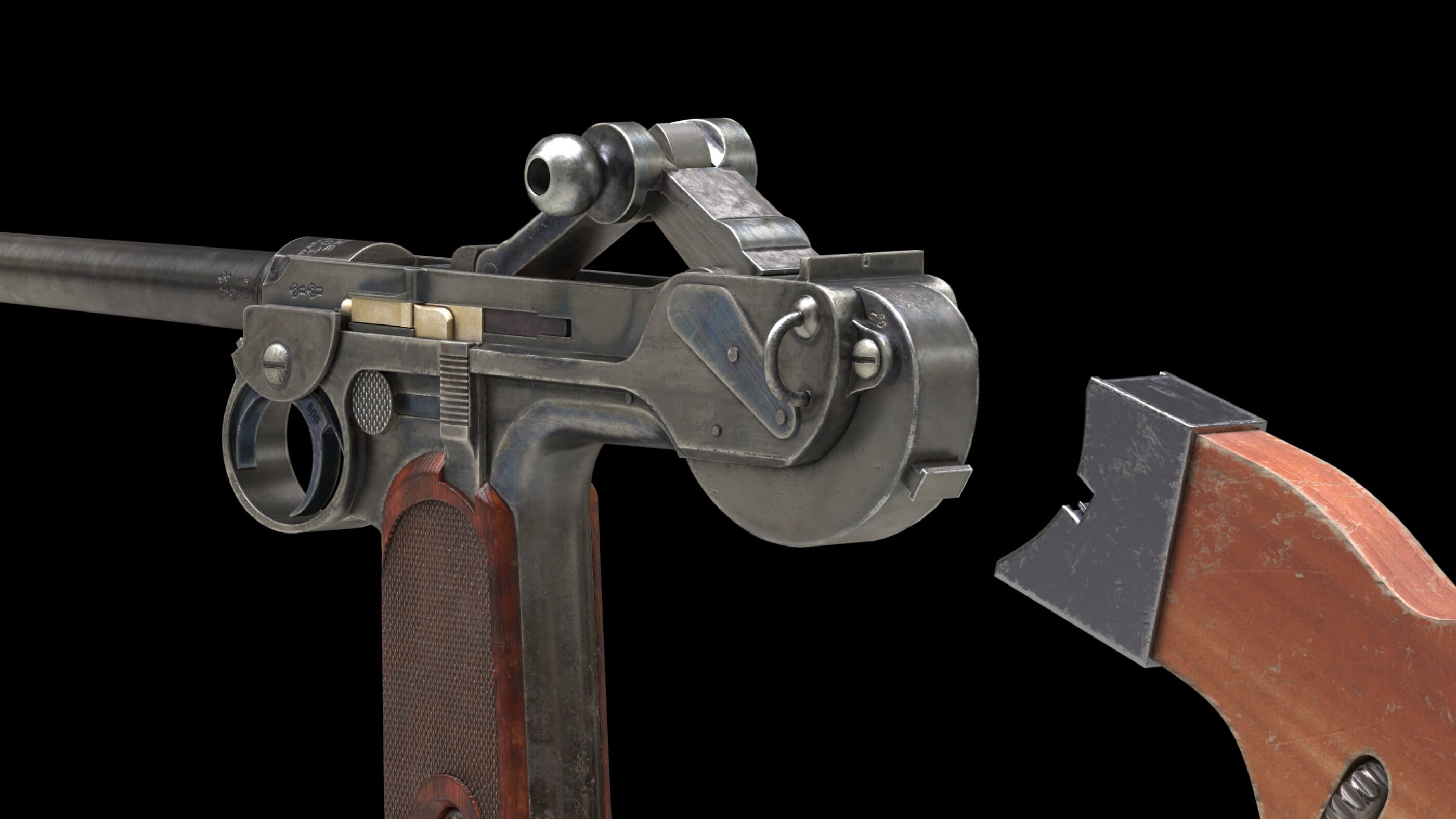 Borchardt C-93 3D Model by frezzy