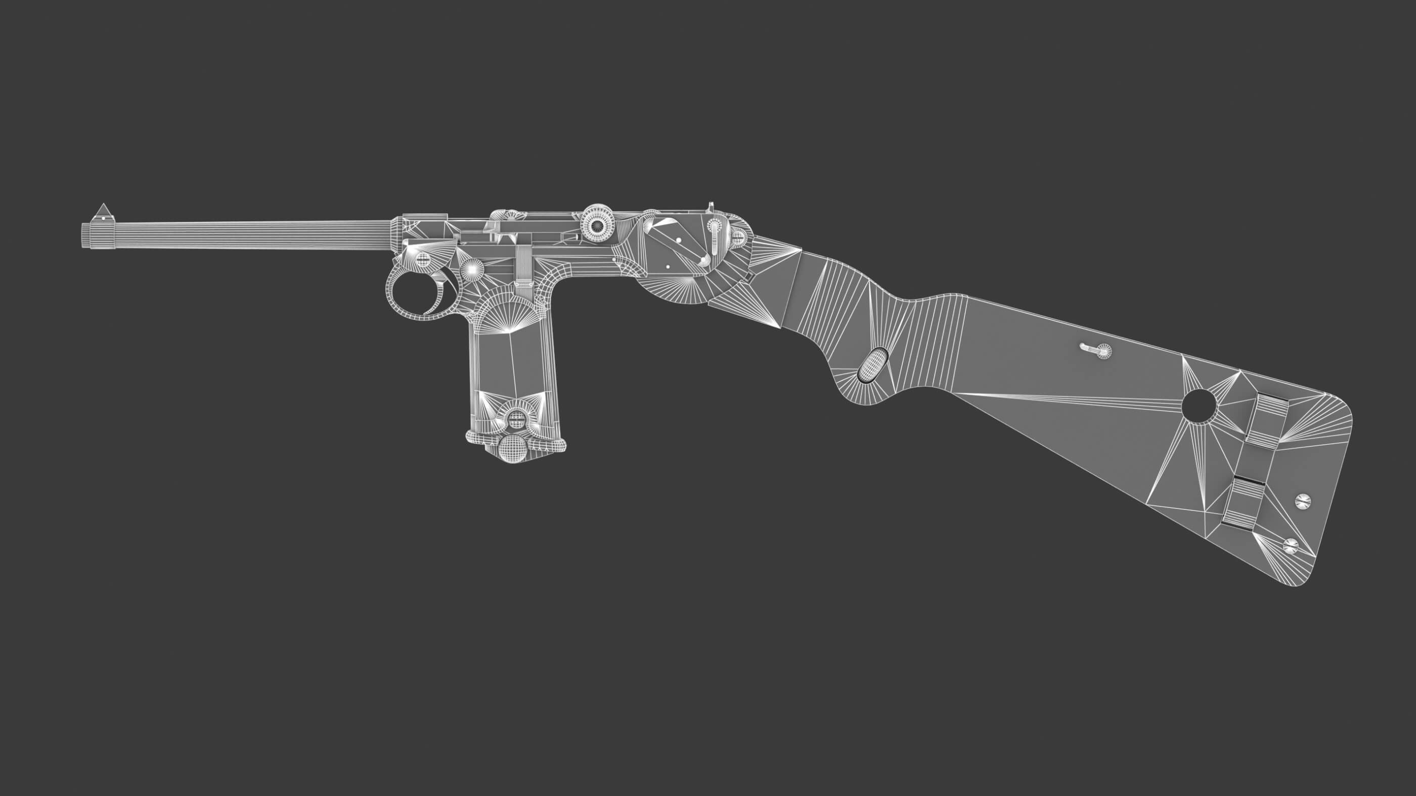 Borchardt C-93 3D Model by frezzy