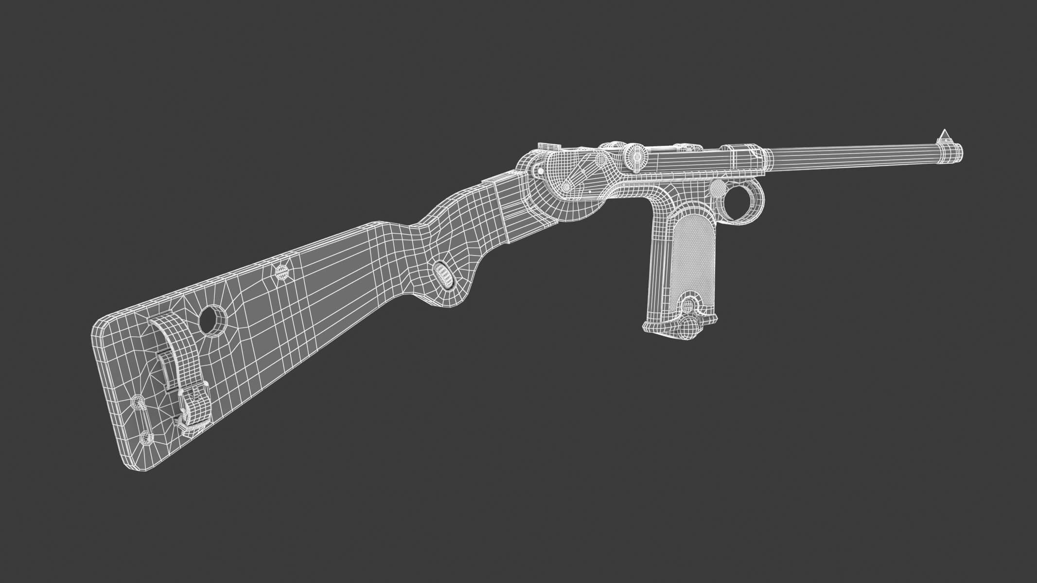 Borchardt C-93 3D Model by frezzy